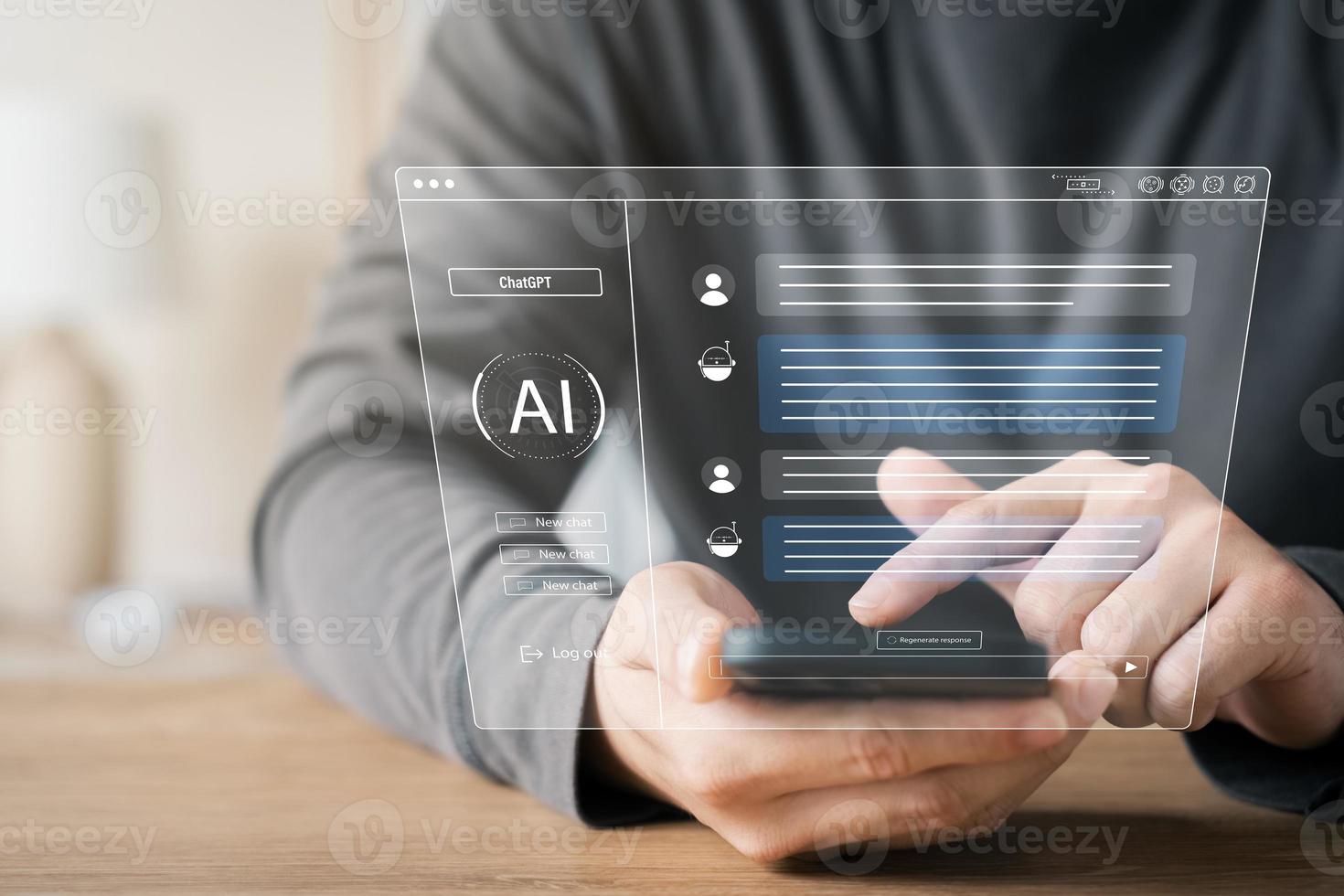 Data search concept using artificial intelligence chatbot ChatGPT ... Data search concept using artificial intelligence chatbot ChatGPT ...