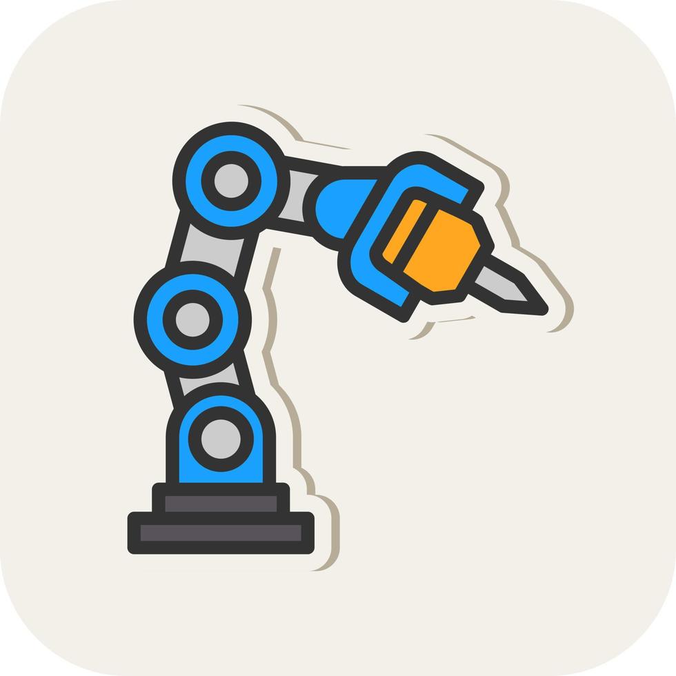 Robotic Arm Vector Icon Design 20071713 Vector Art at Vecteezy