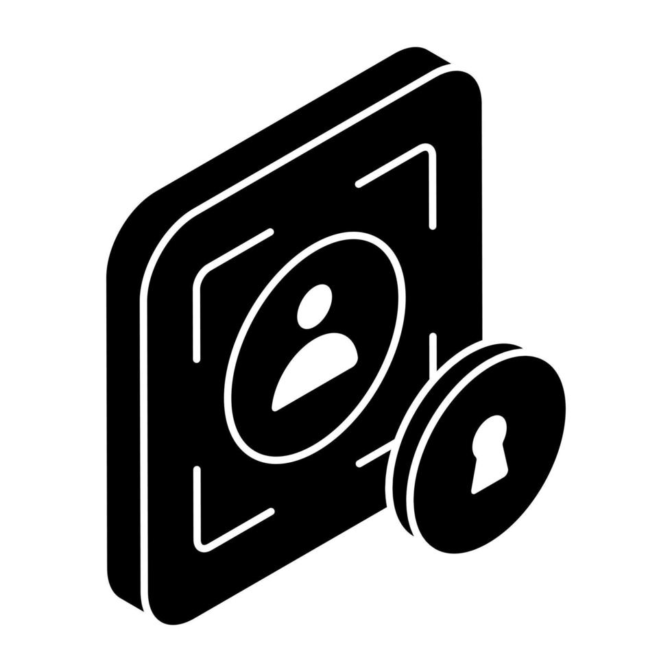 Perfect design icon of secure profile 20080503 Vector Art at Vecteezy