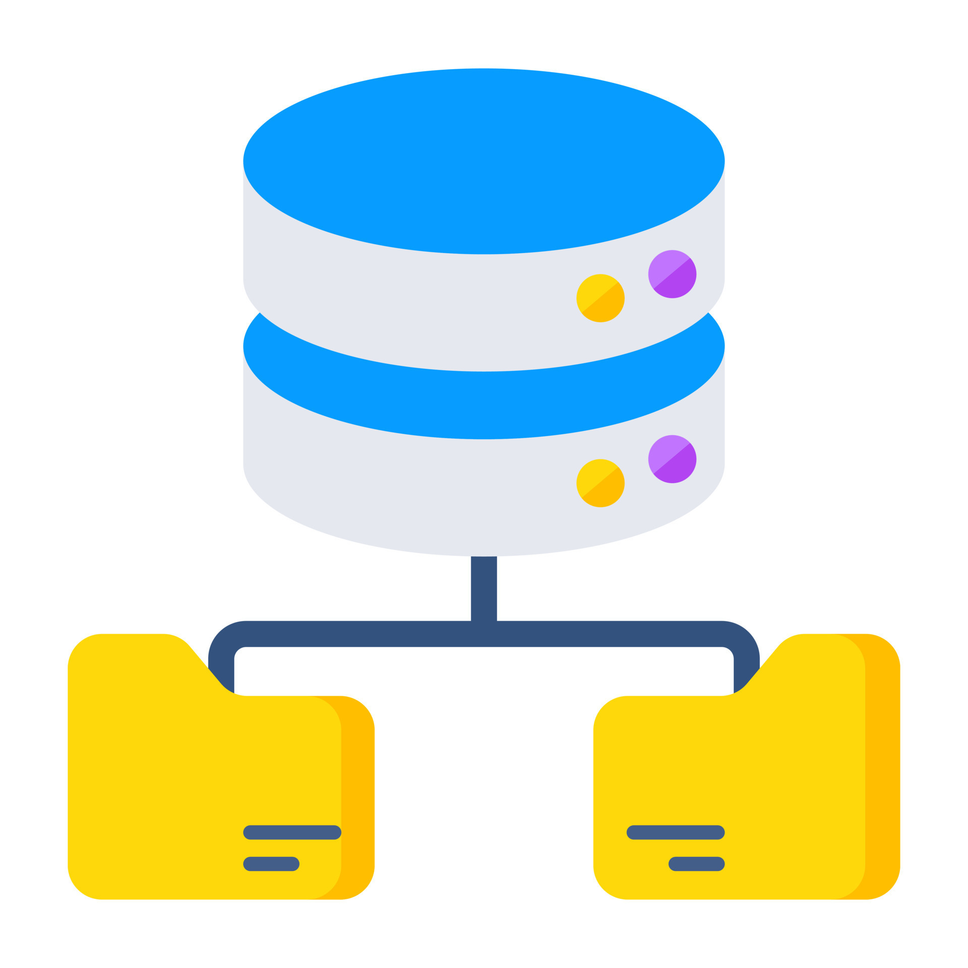 Flat Design Icon Of Database Connection 20080973 Vector Art At Vecteezy