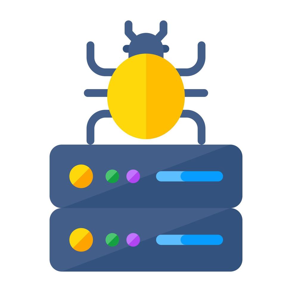 Unique design icon of infected server 20081534 Vector Art at Vecteezy