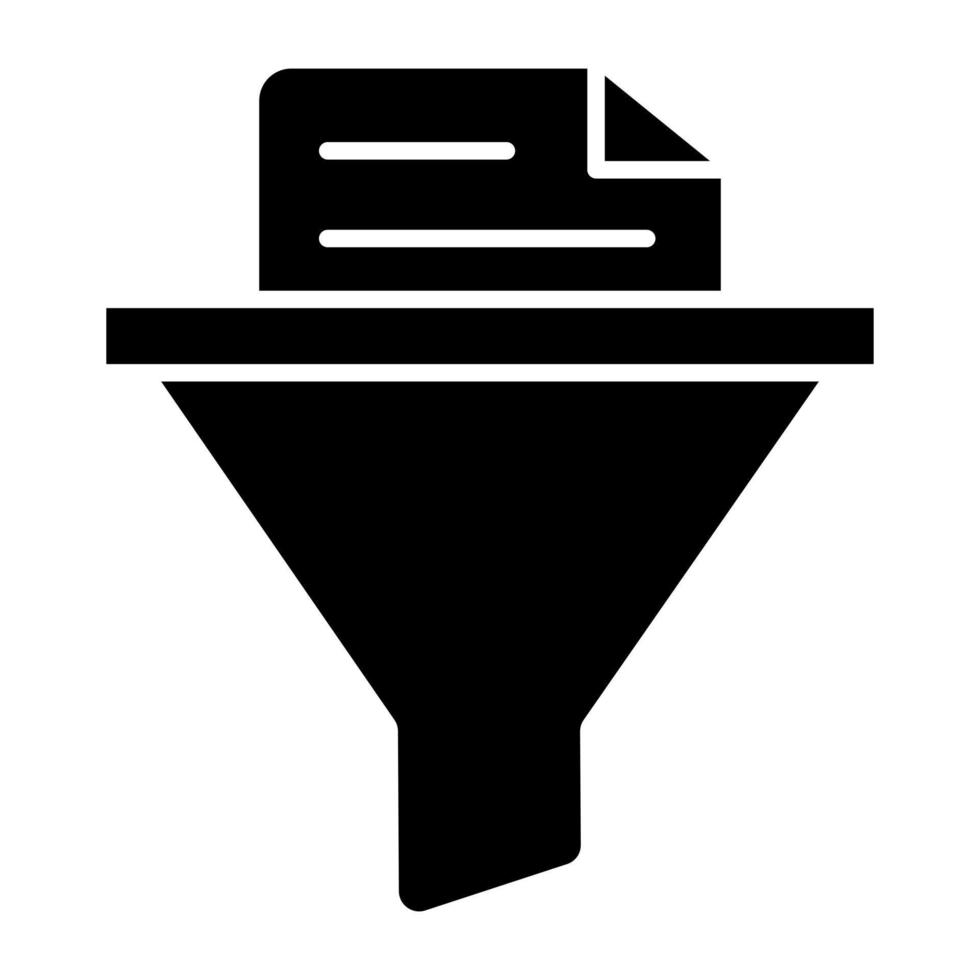 Editable design icon of document filtration 20081836 Vector Art at Vecteezy