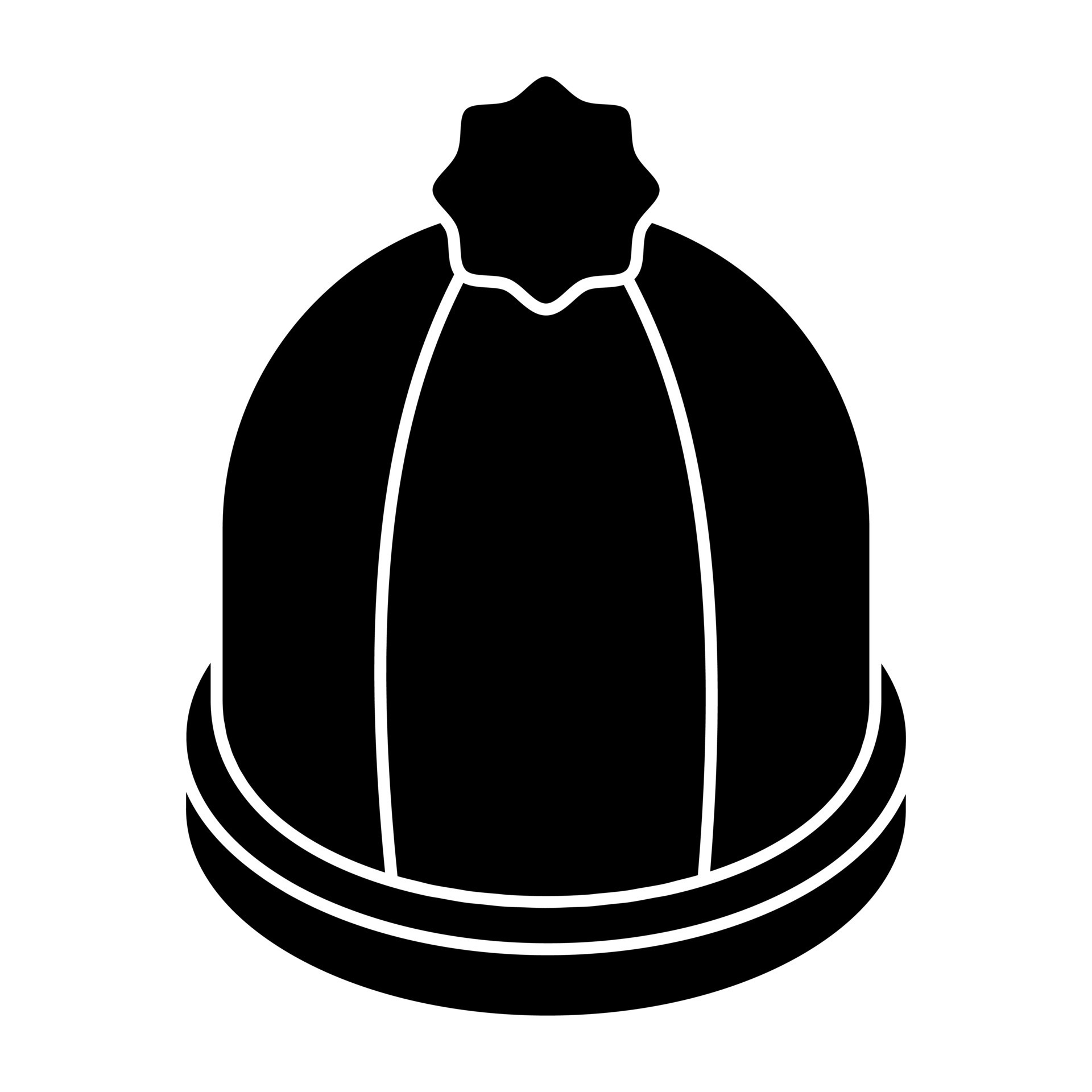 Vector design of cap in solid style 20082272 Vector Art at Vecteezy