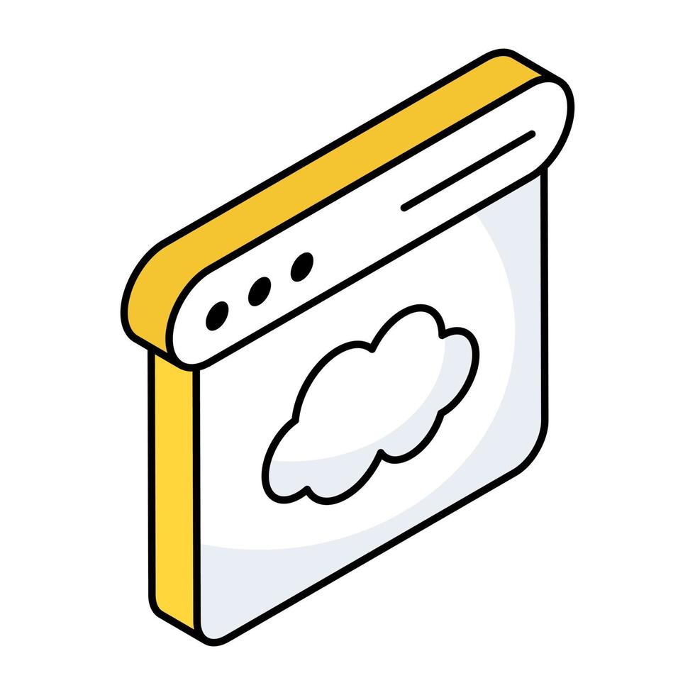 Trendy design icon of cloud website 20082452 Vector Art at Vecteezy