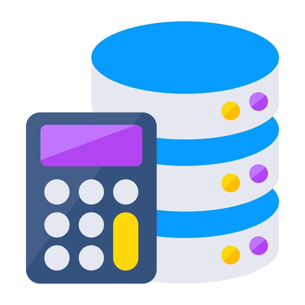 Modern design icon of database calculation 20083135 Vector Art at Vecteezy