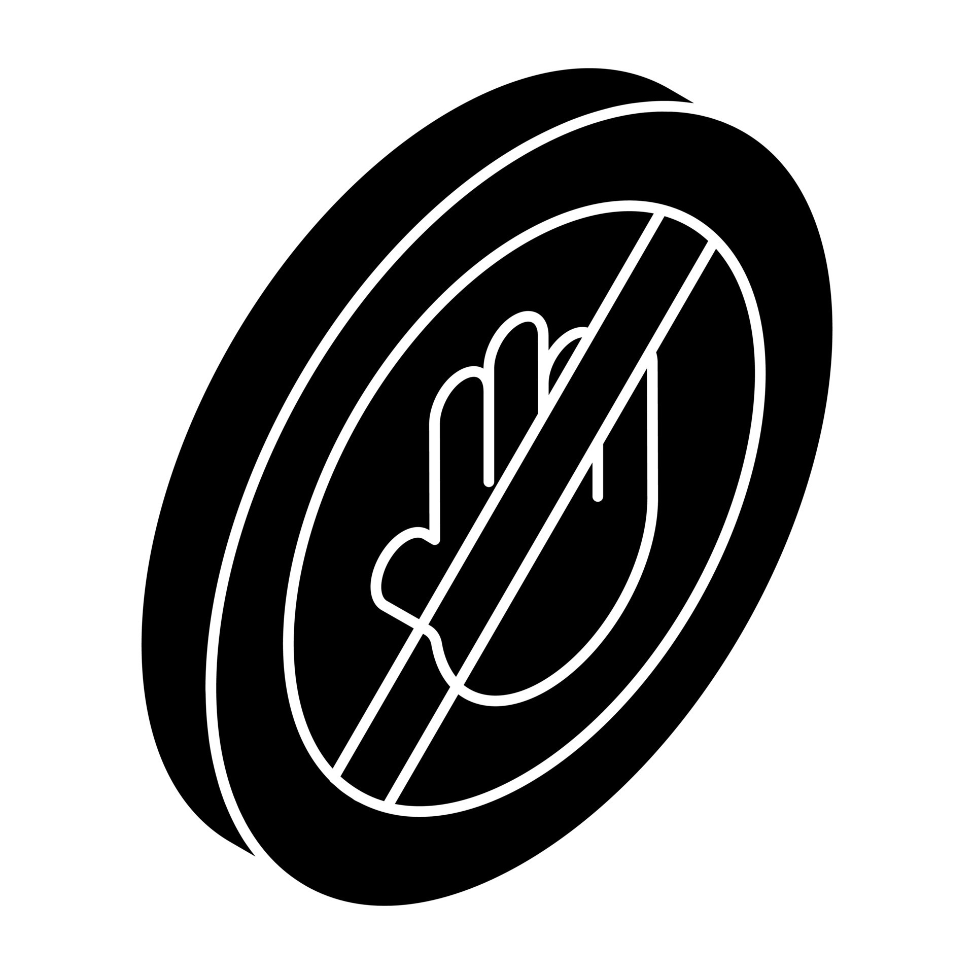 Slash sign over hand denoting concept of stop hand 20083516 Vector Art at Vecteezy