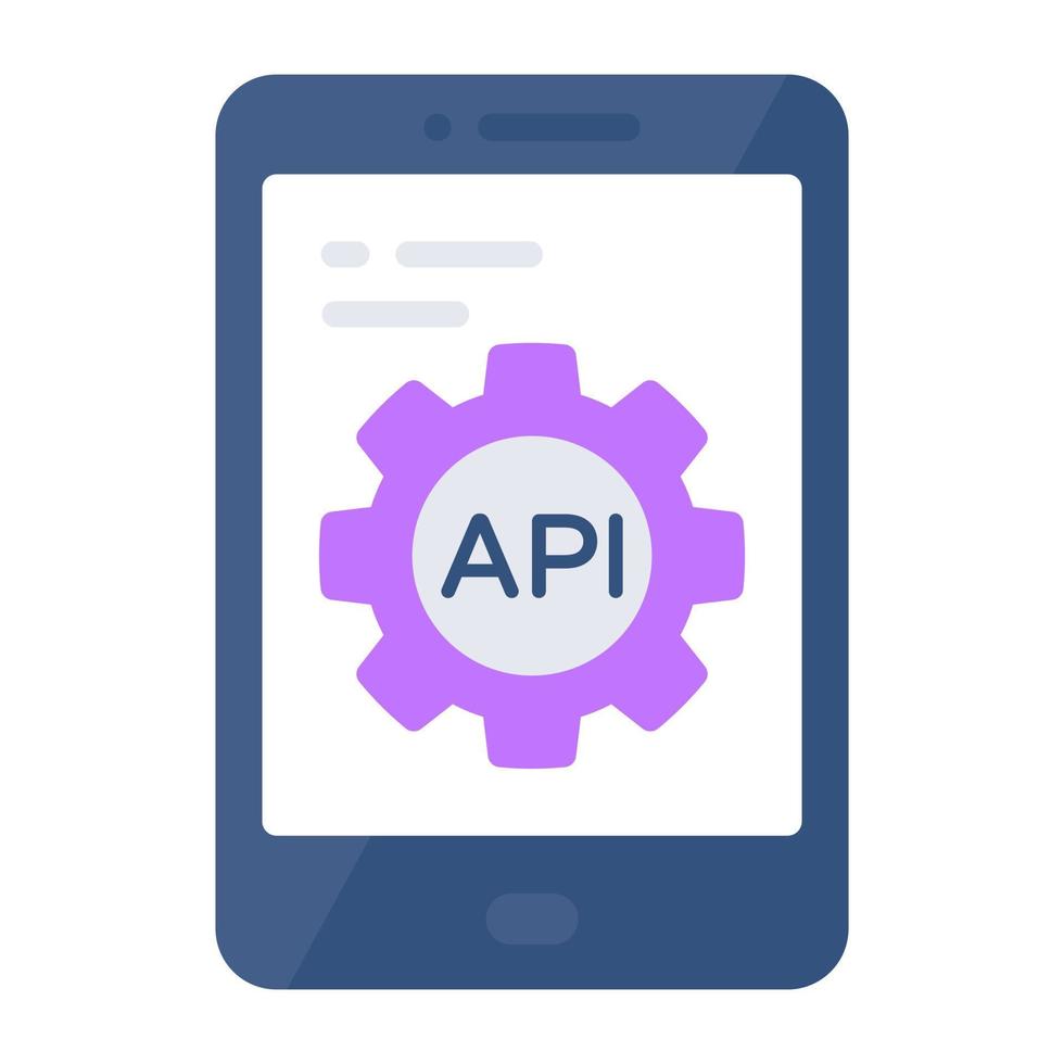 Flat Api icon, editable vector 20083576 Vector Art at Vecteezy