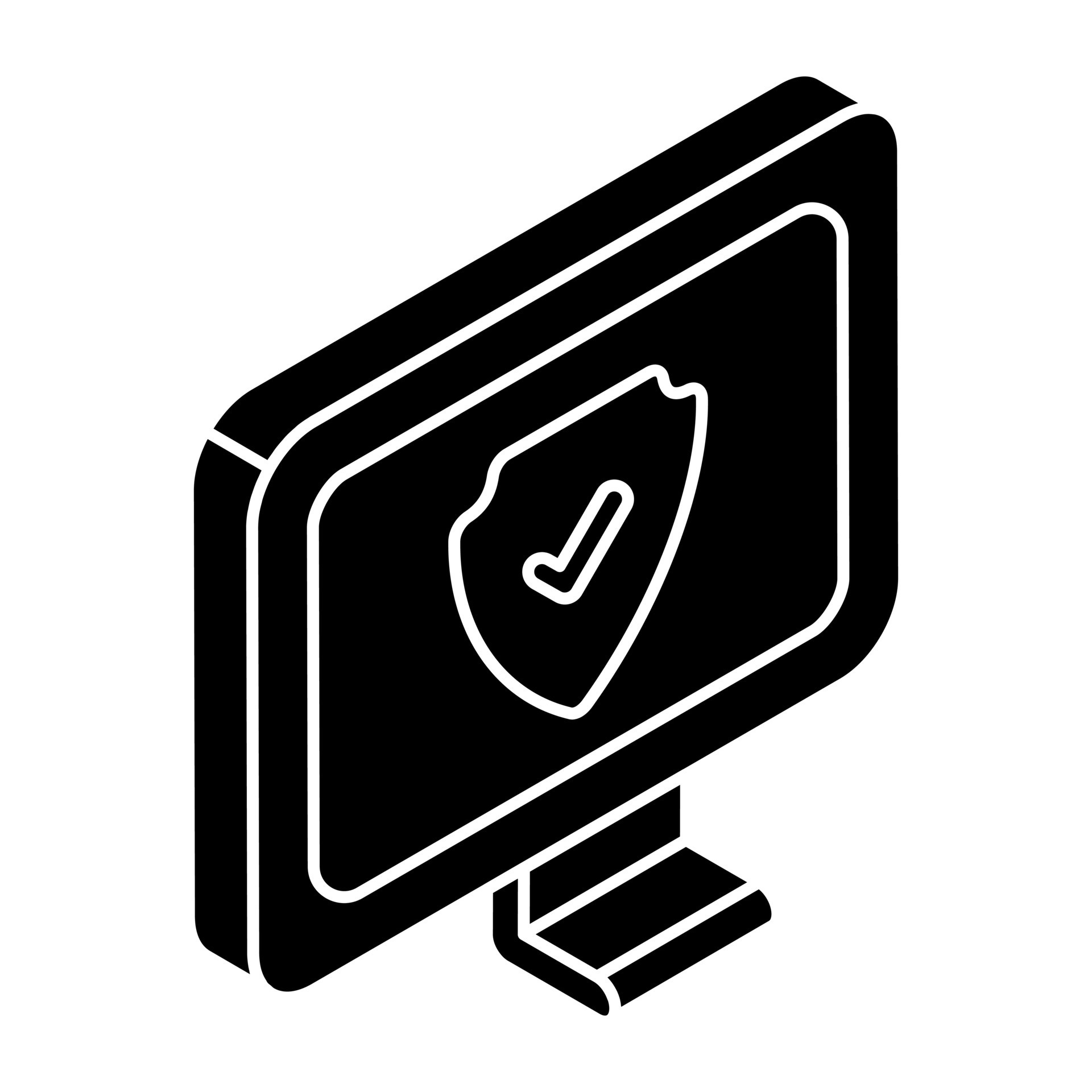 solid design icon of system security 20083971 Vector Art at Vecteezy