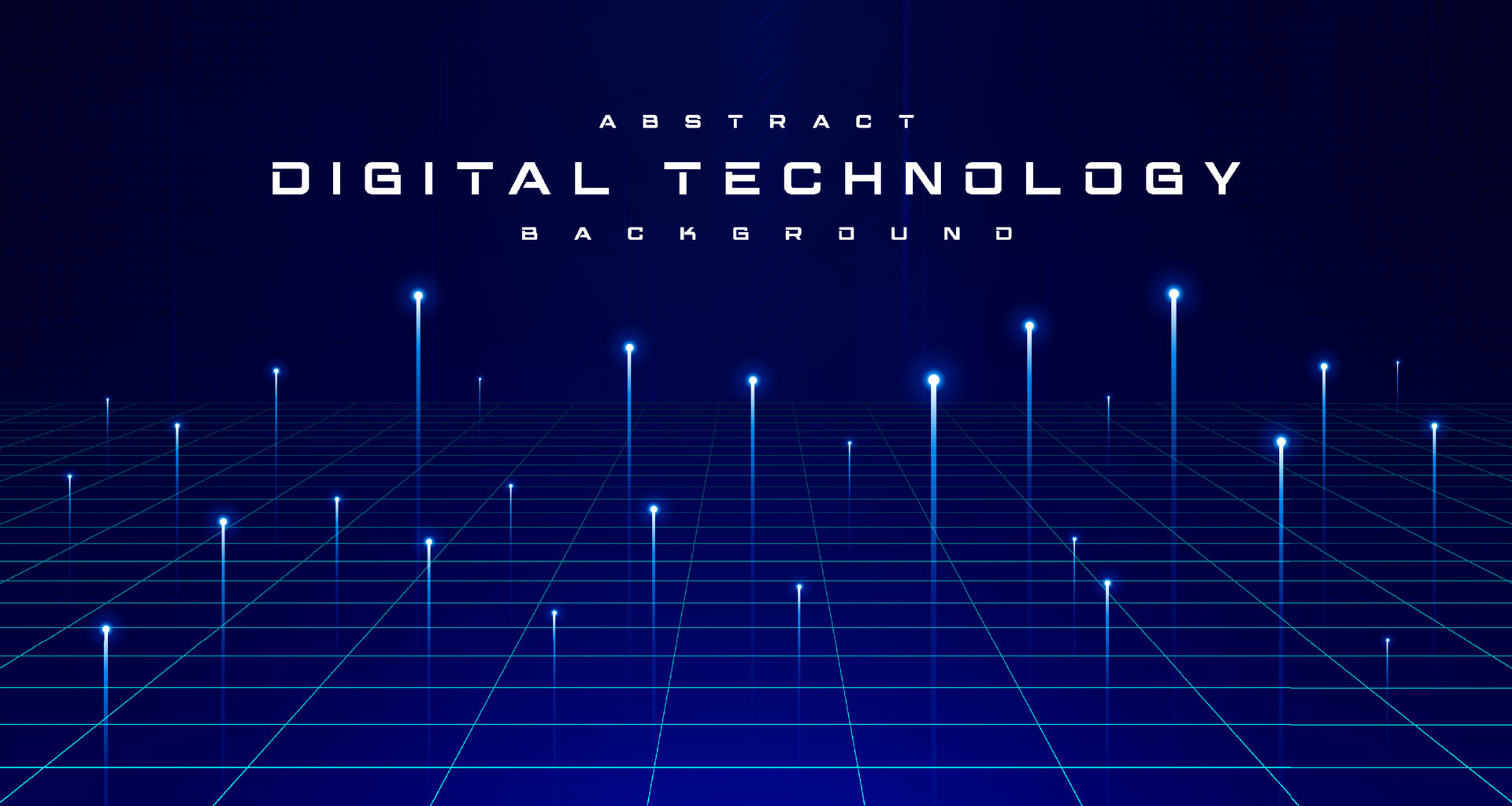 Digital Technology Worldwide Global Network Internet Connection Blue Background Abstract Cyber