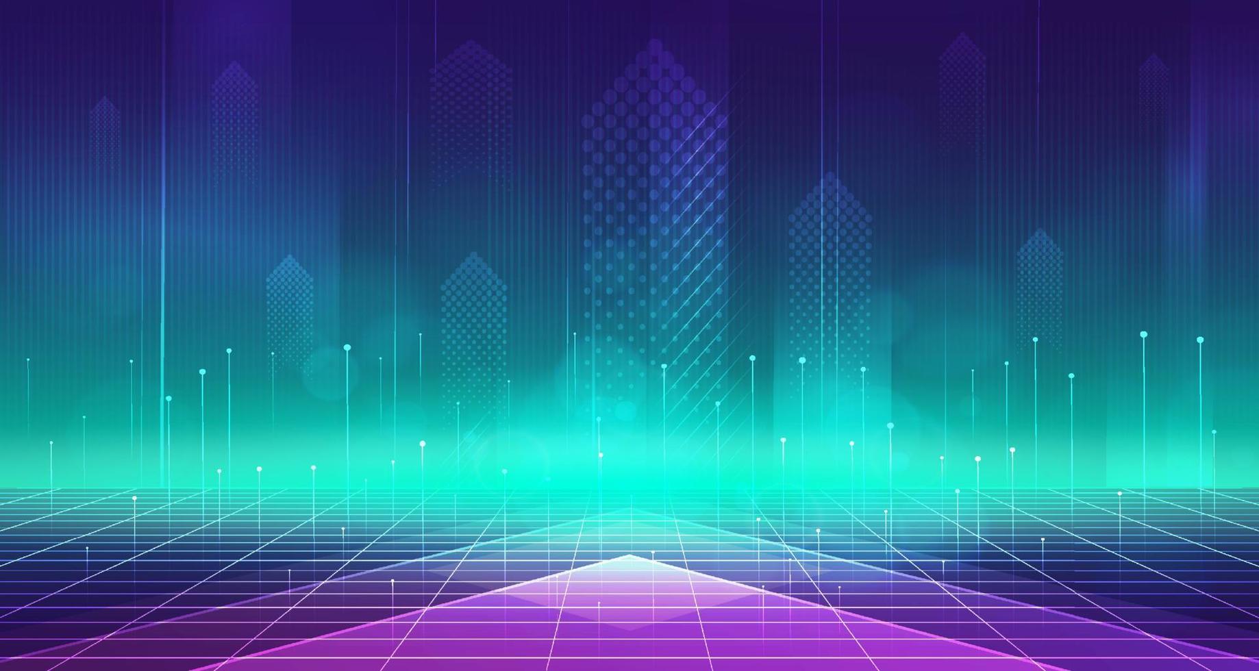 Digital technology internet network connection blue green background ... Digital technology internet network connection blue green background ...