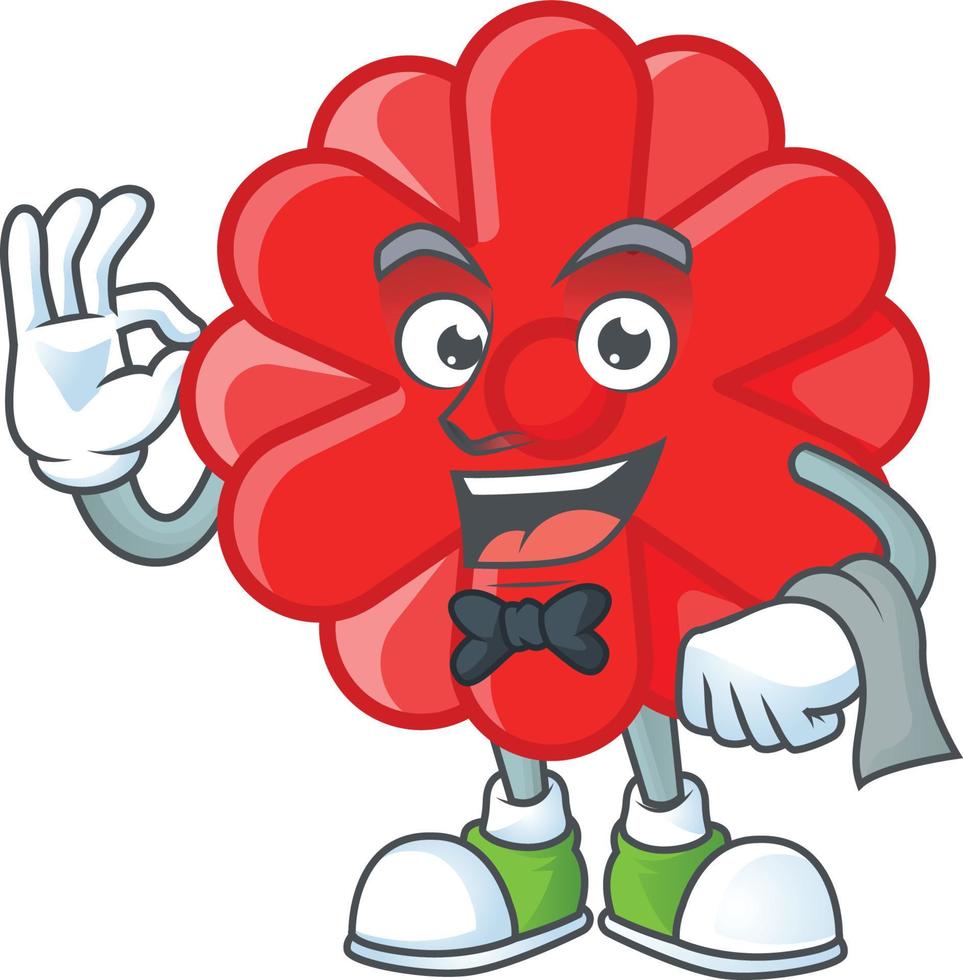 Chinese Red Flower Cartoon Character Style 20087378 Vector Art At Vecteezy