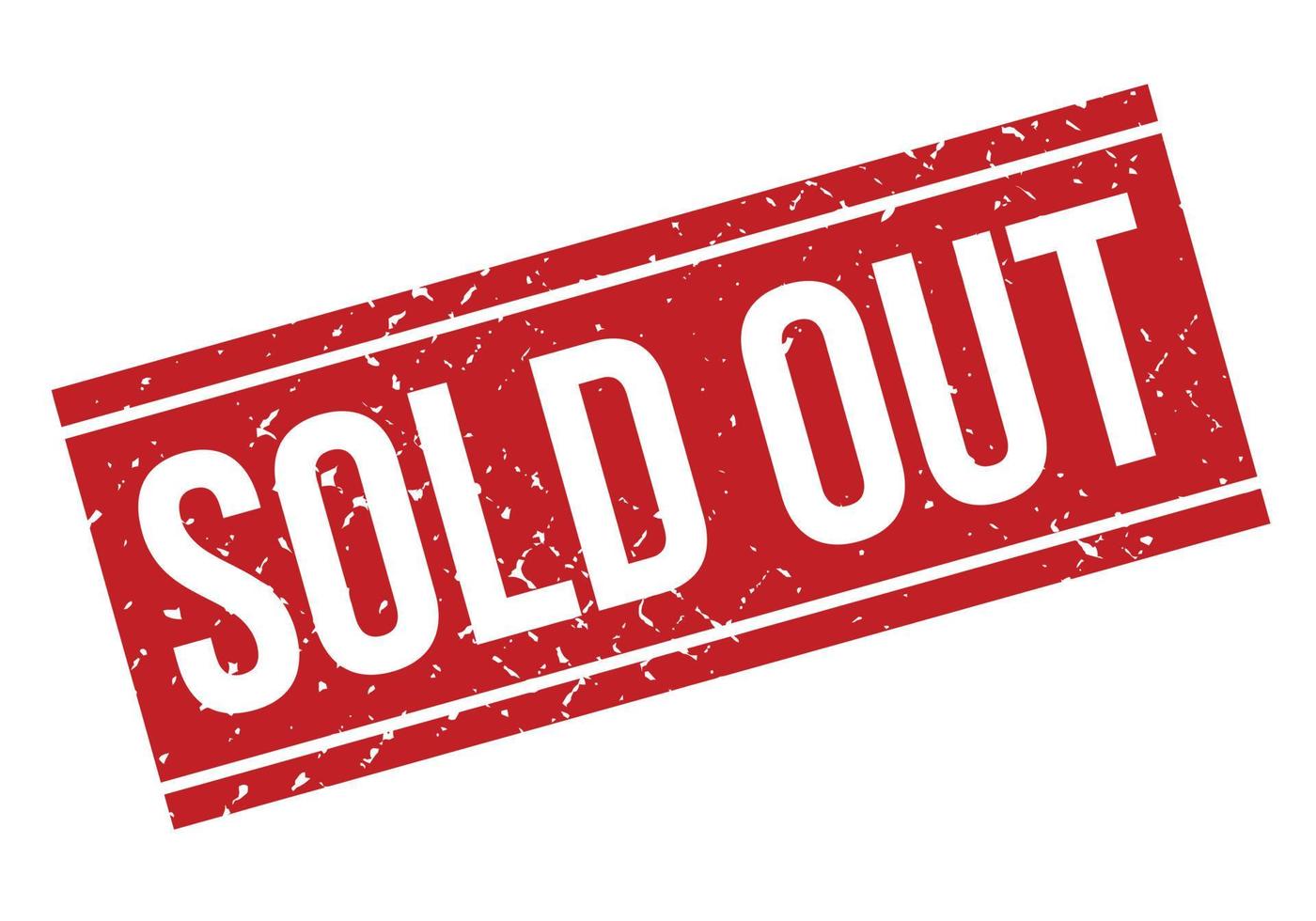 Red Grunge Sold Out Rubber Stamp Isolated On White Background 20090772 ...