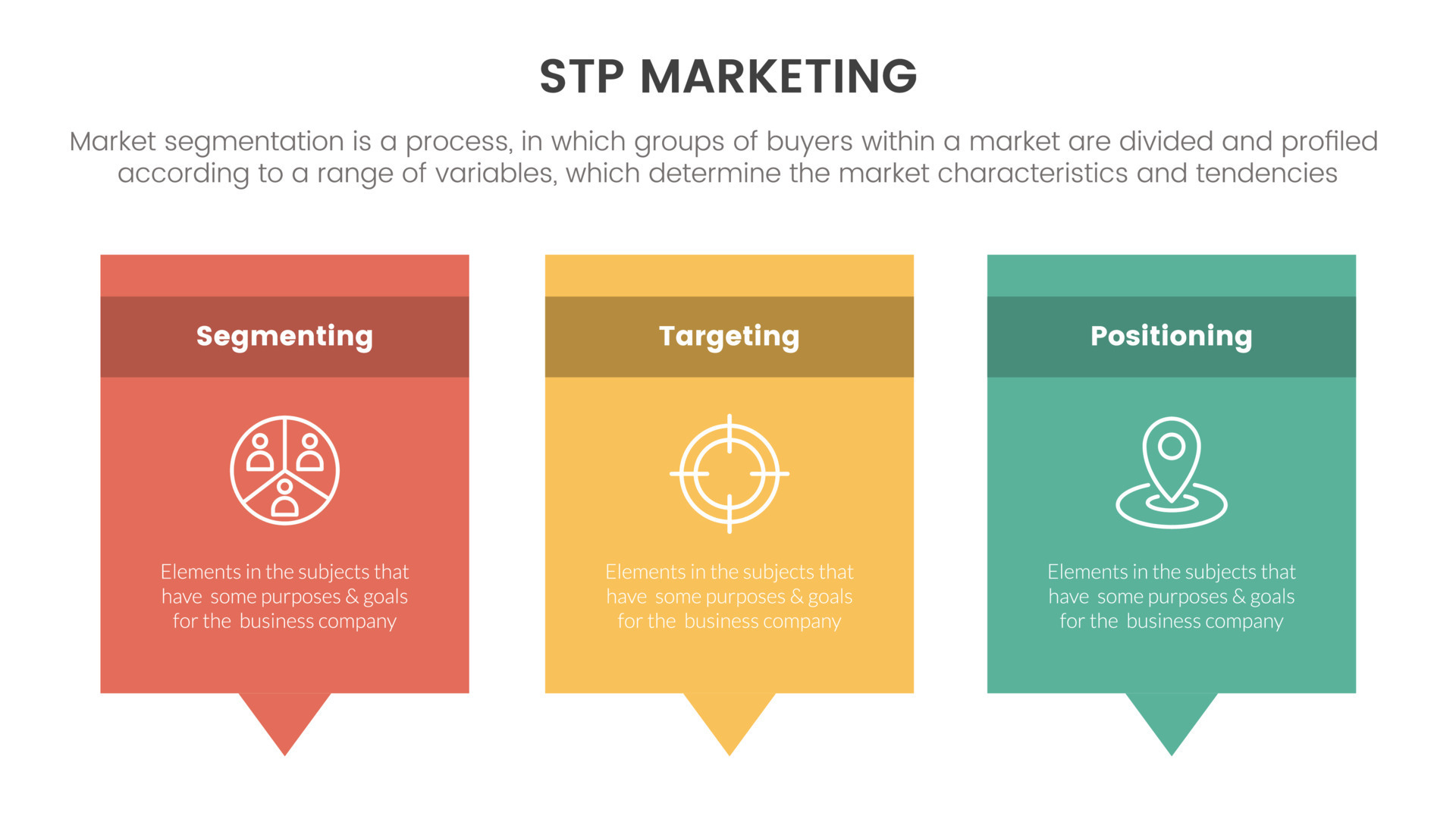 Stp Marketing Strategy Model For Segmentation Customer Infographic With Rectangle Box And