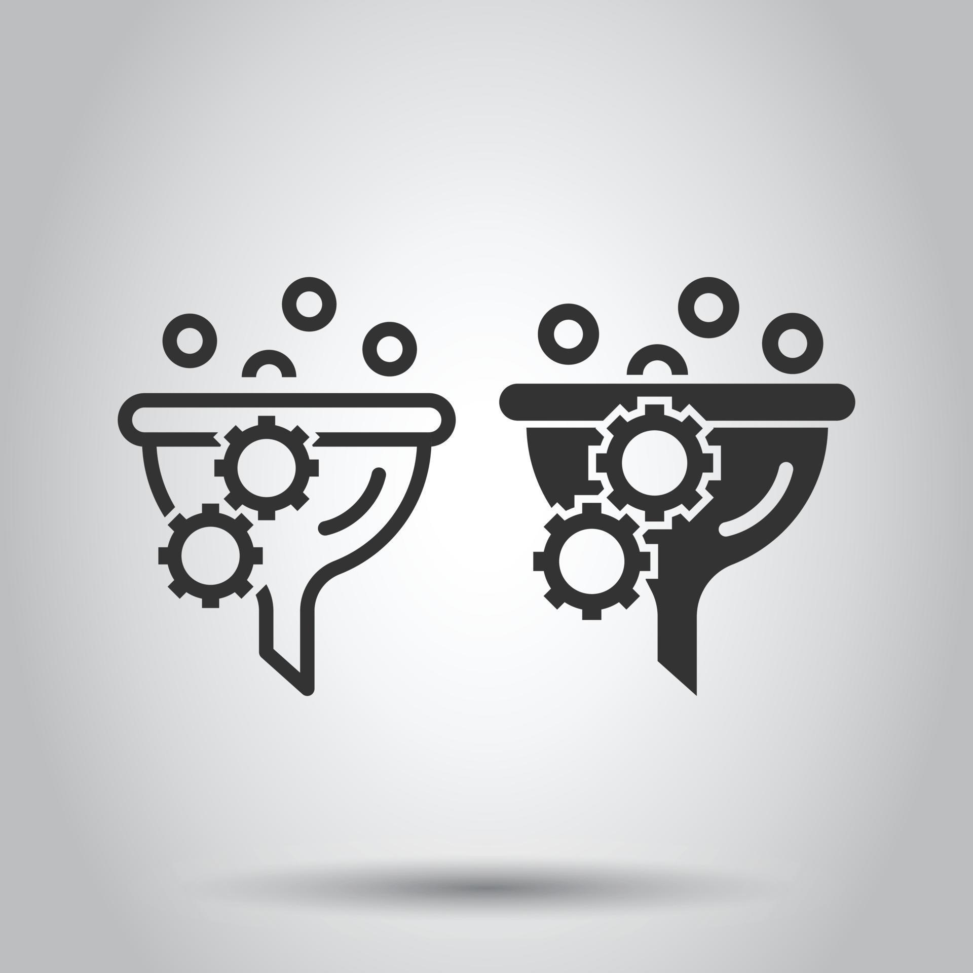 Filter Icon In Flat Style Funnel Vector Illustration On White Isolated filter-icon-in-flat-style-funnel-vector-illustration-on-white-isolated