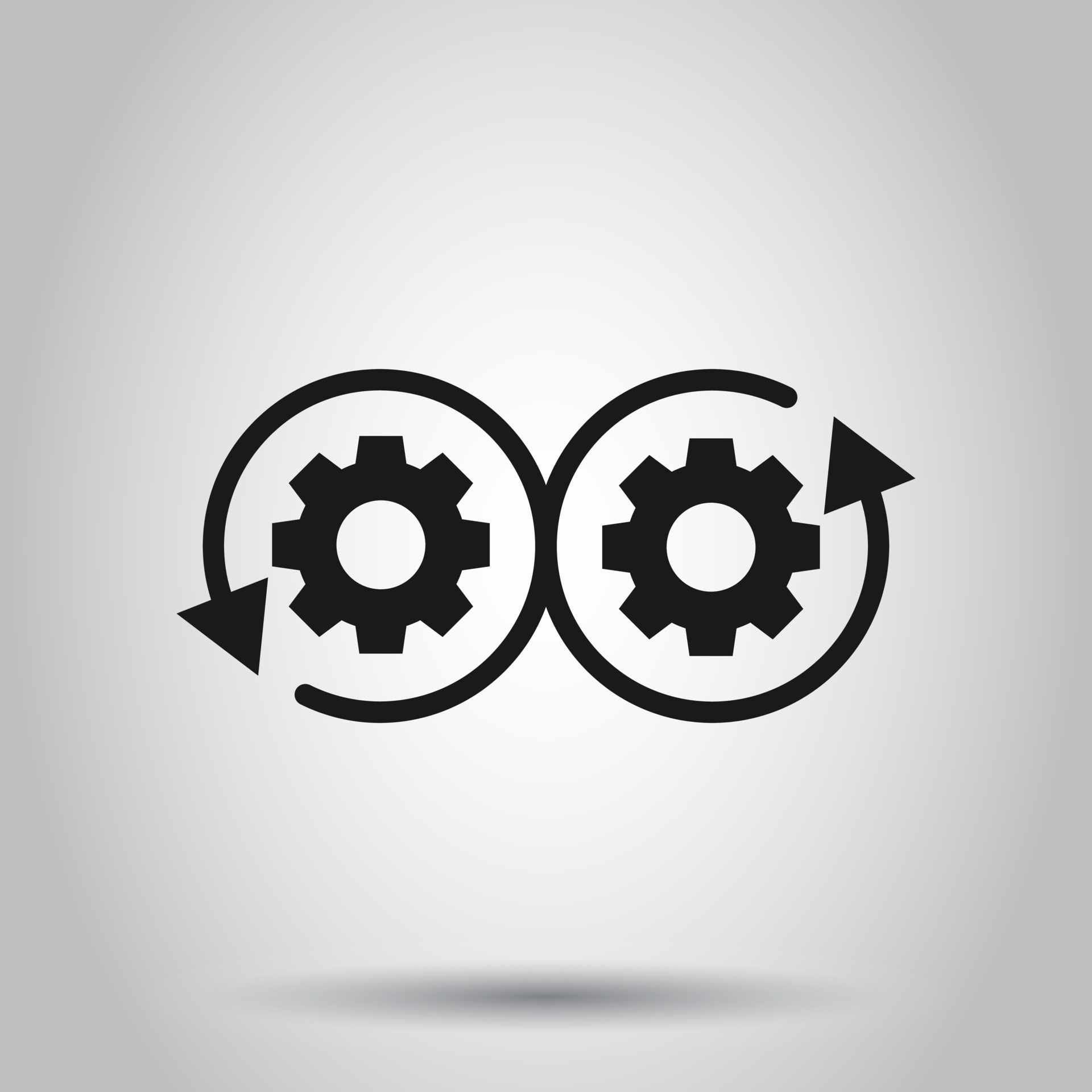 Development Icon In Flat Style Devops Vector Illustration On Isolated