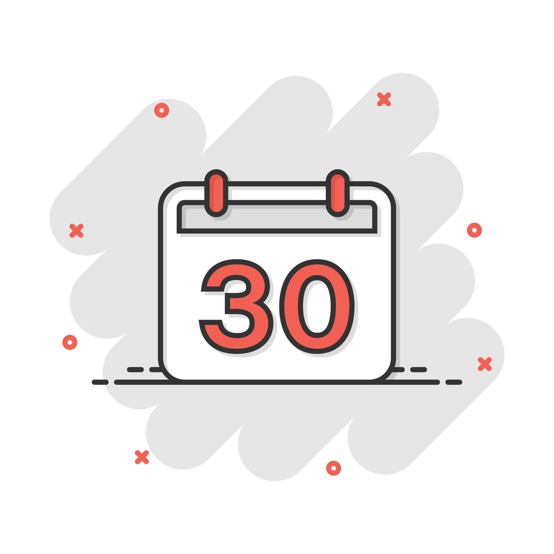 icono de agenda de calendario en estilo cómico. pictograma de ilustración de dibujos animados de ...