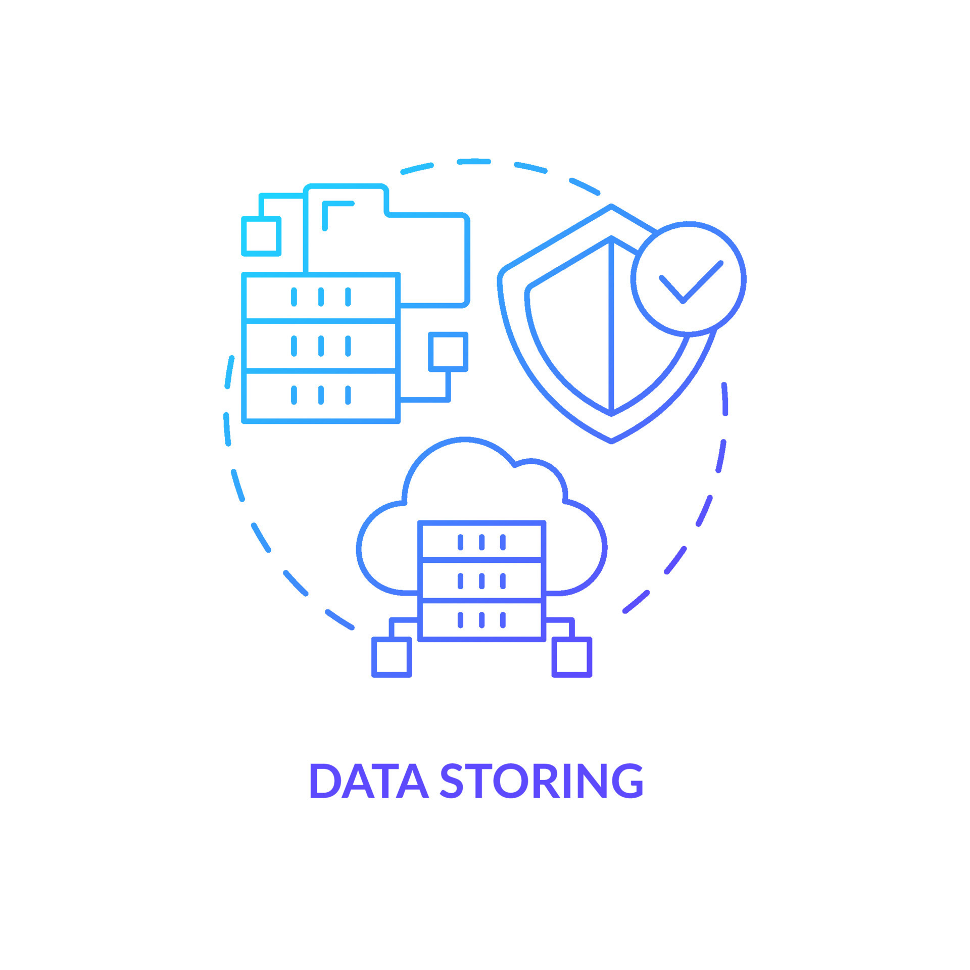 Data storing blue gradient concept icon. Cloud storage for information ... Data storing blue gradient concept icon. Cloud storage for information ...