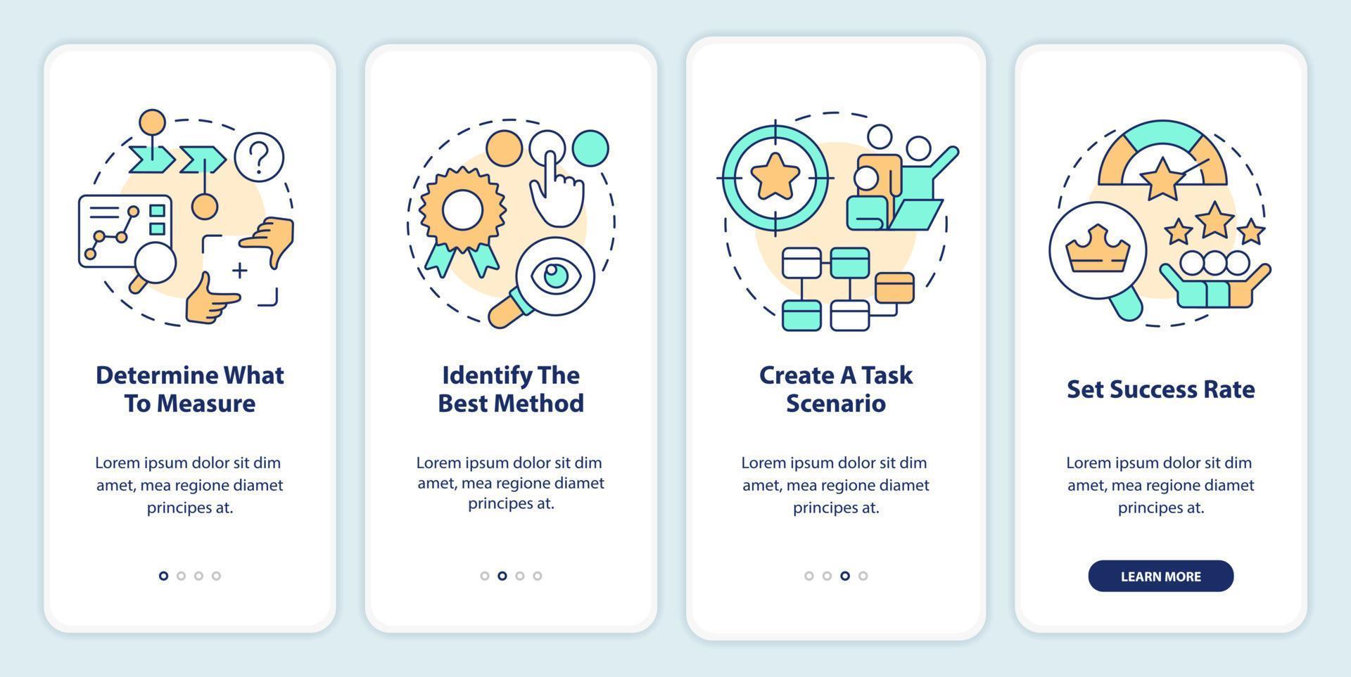 Steps To Conduct Site Usability Testing Onboarding Mobile App Screen Walkthrough 4 Steps