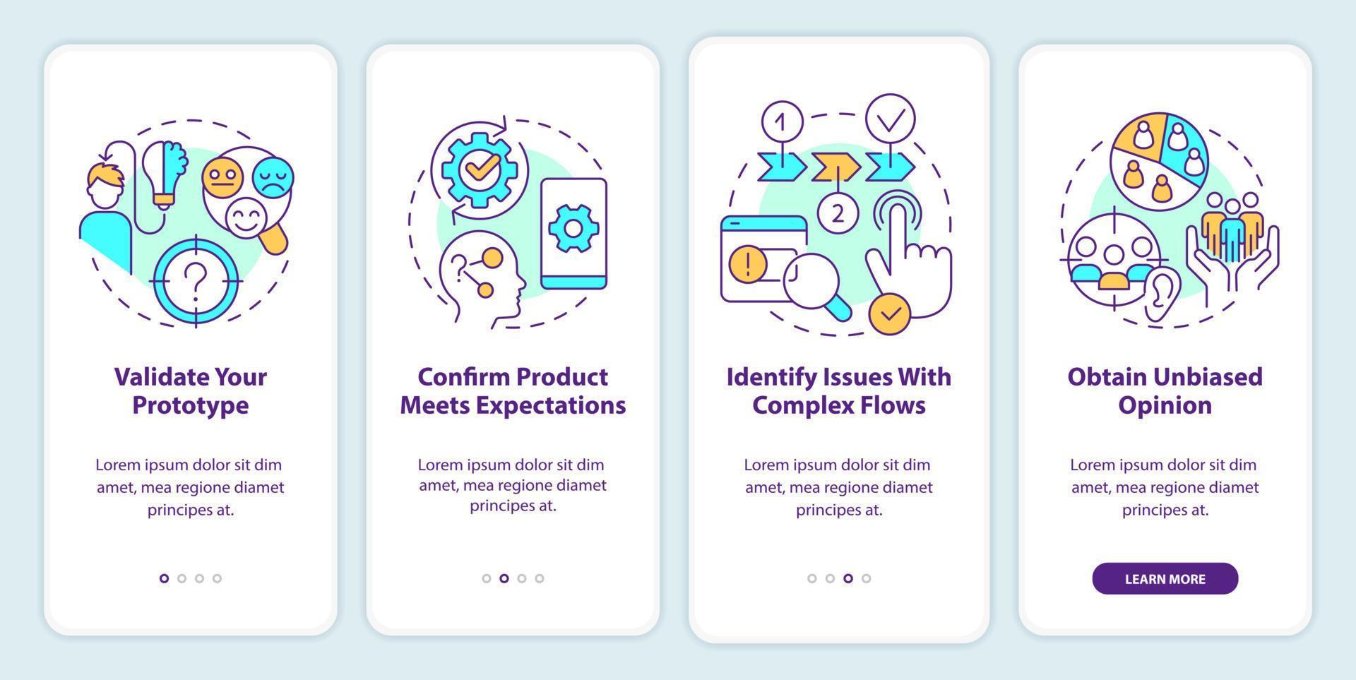 Benefits Of Usability Testing Onboarding Mobile App Screen Evaluation