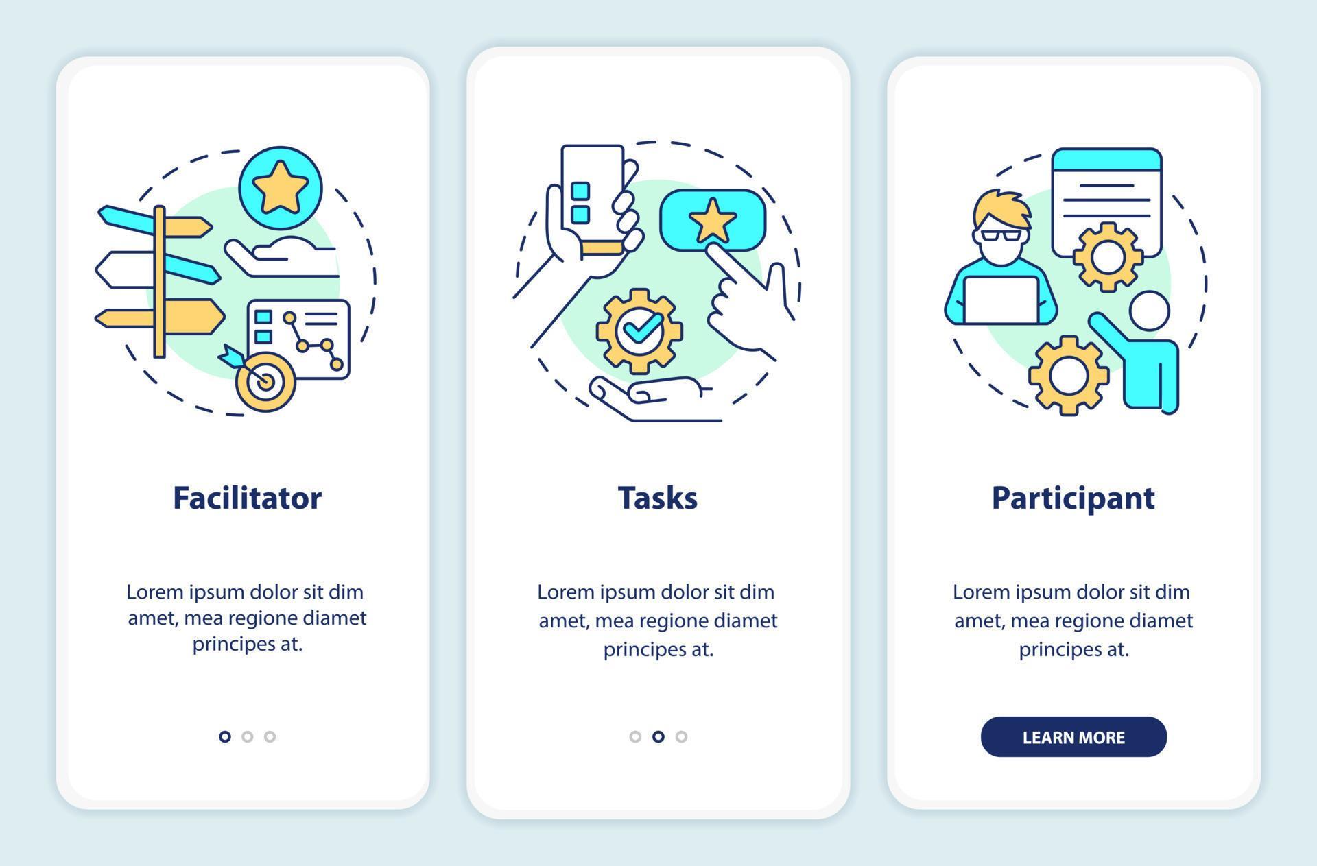 Core Components Of Usability Test Onboarding Mobile App Screen Assess