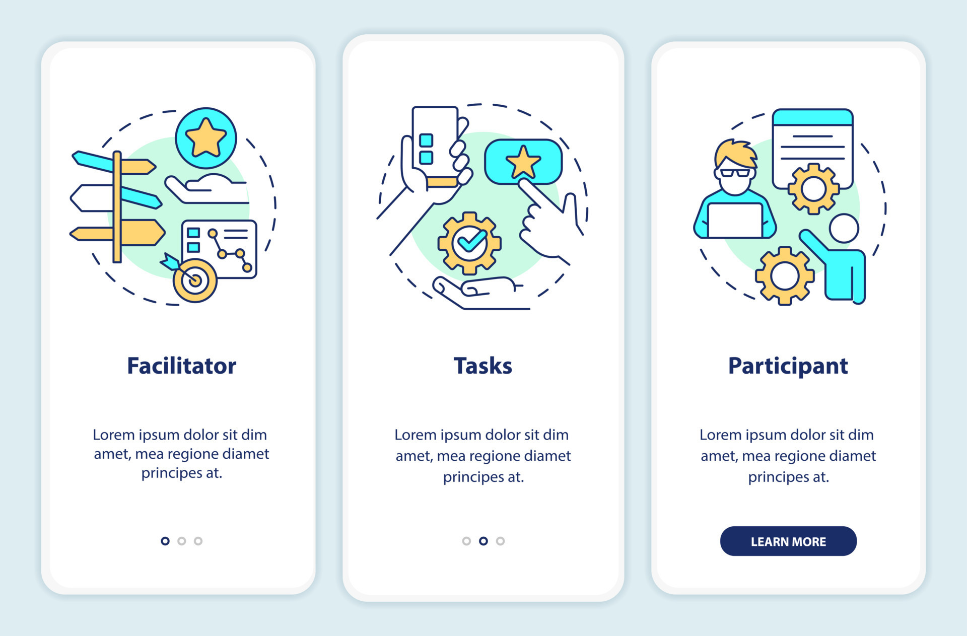 Core Components Of Usability Test Onboarding Mobile App Screen Assess