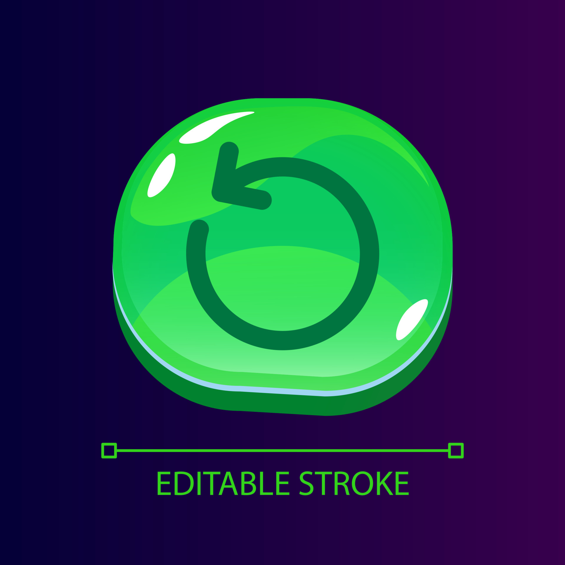 System update glossy ui button with linear icon. Installing innovative ...