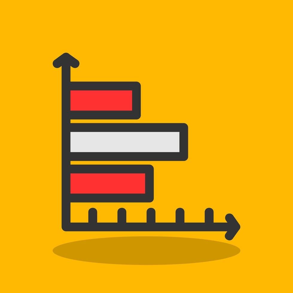 Horizontal Bar Chart Vector Icon Design 20107721 Vector Art at Vecteezy