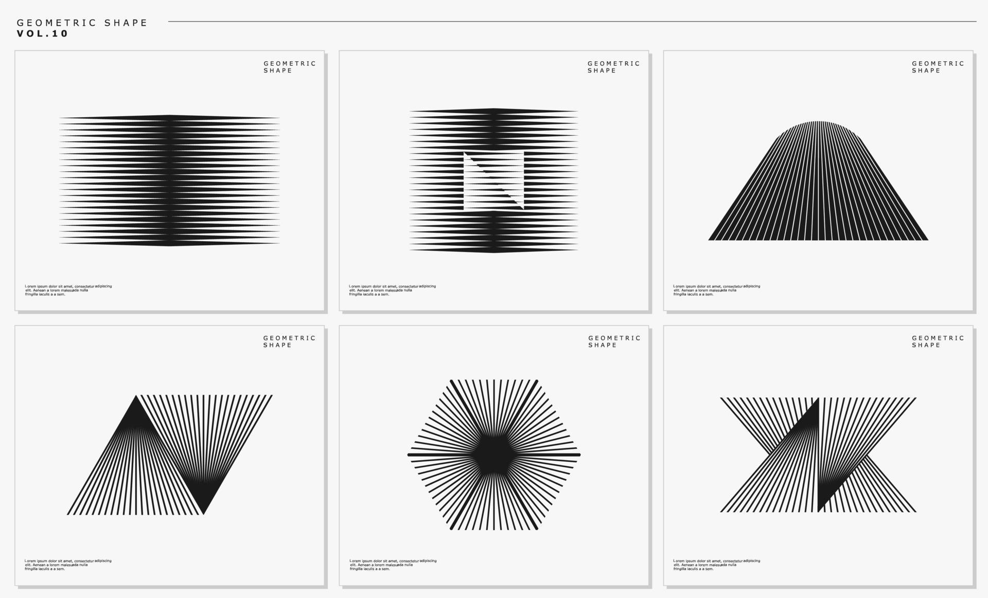 Collection Of Abstract Blend Lines Logo Design Template Modern Linear Graphic Vector 20116864