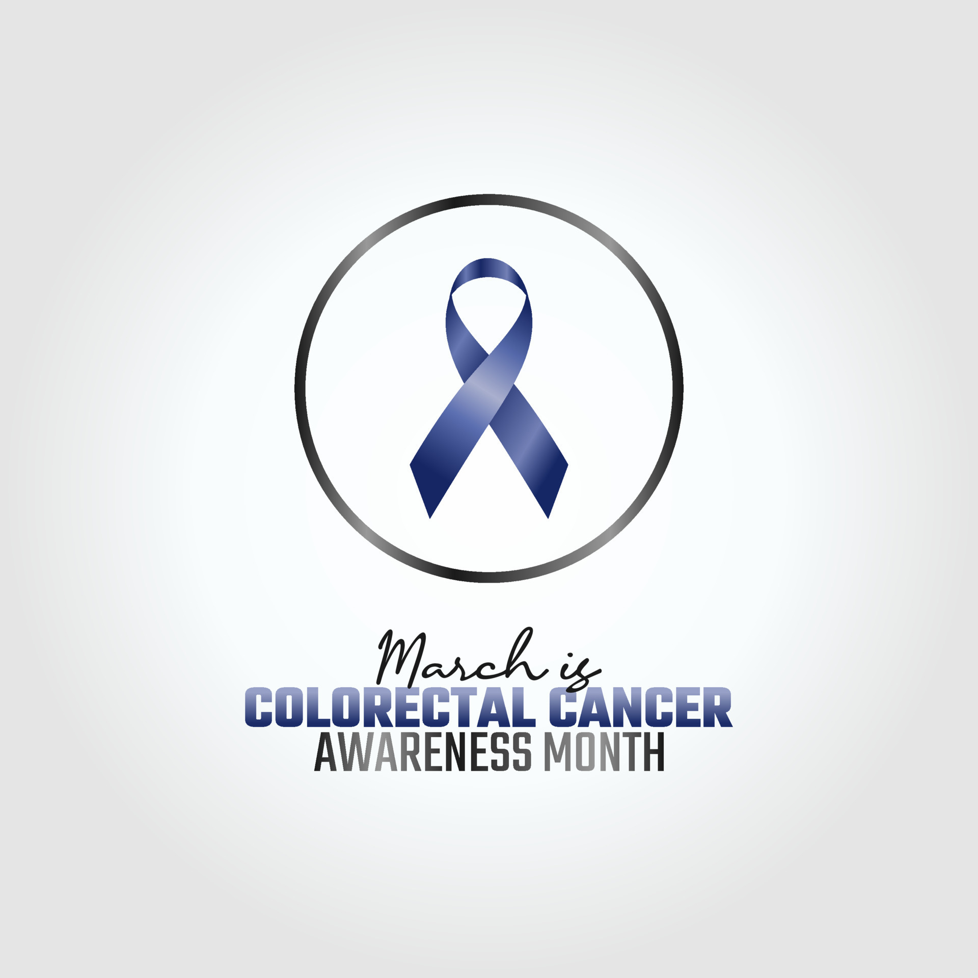 Vector Graphic Of Colorectal Cancer Awareness Month Good For Colorectal