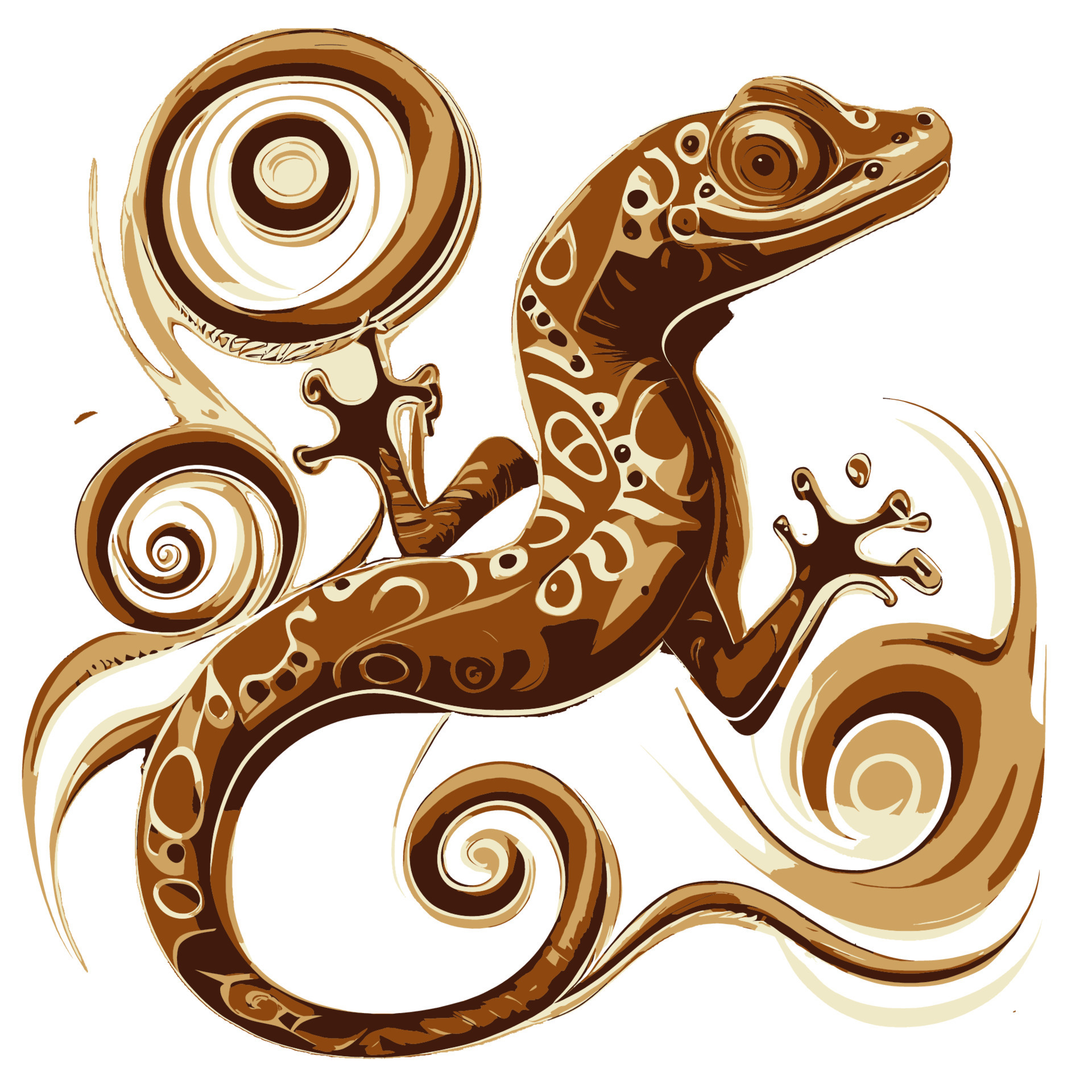 Lizard Gecko Illustration Artwork Vector Graphic Cute Geckos