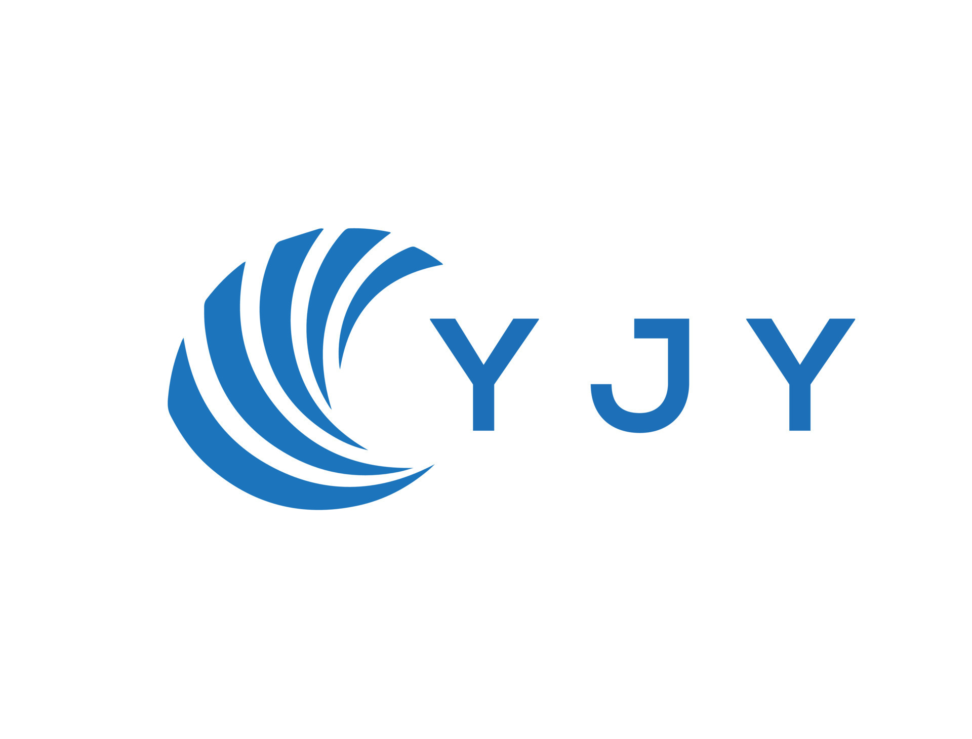 YJY letter logo design on white background. YJY creative circle letter logo concept. YJY letter ...