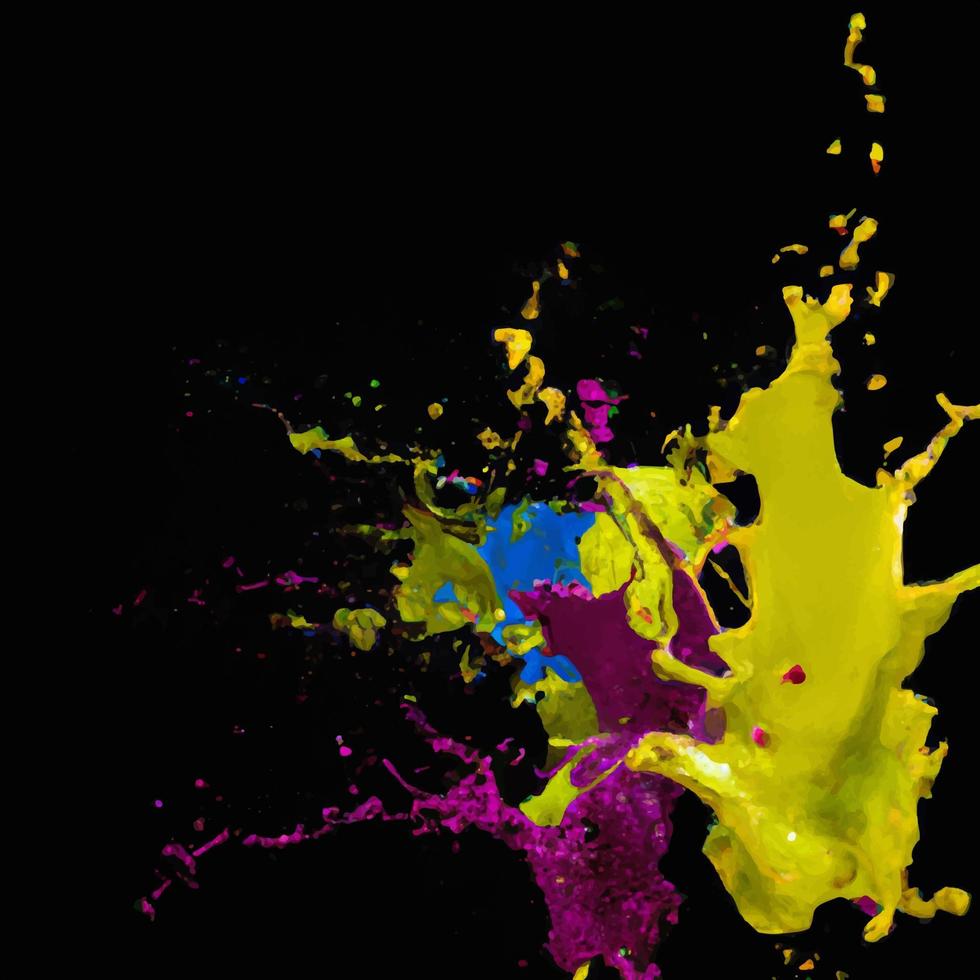 abstract color splash and explosion vector illustration. color splash ...