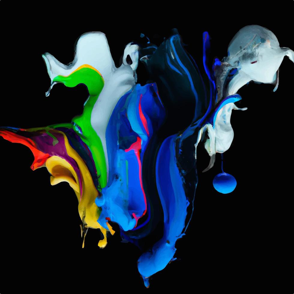 abstract color splash and explosion vector illustration. color splash ...