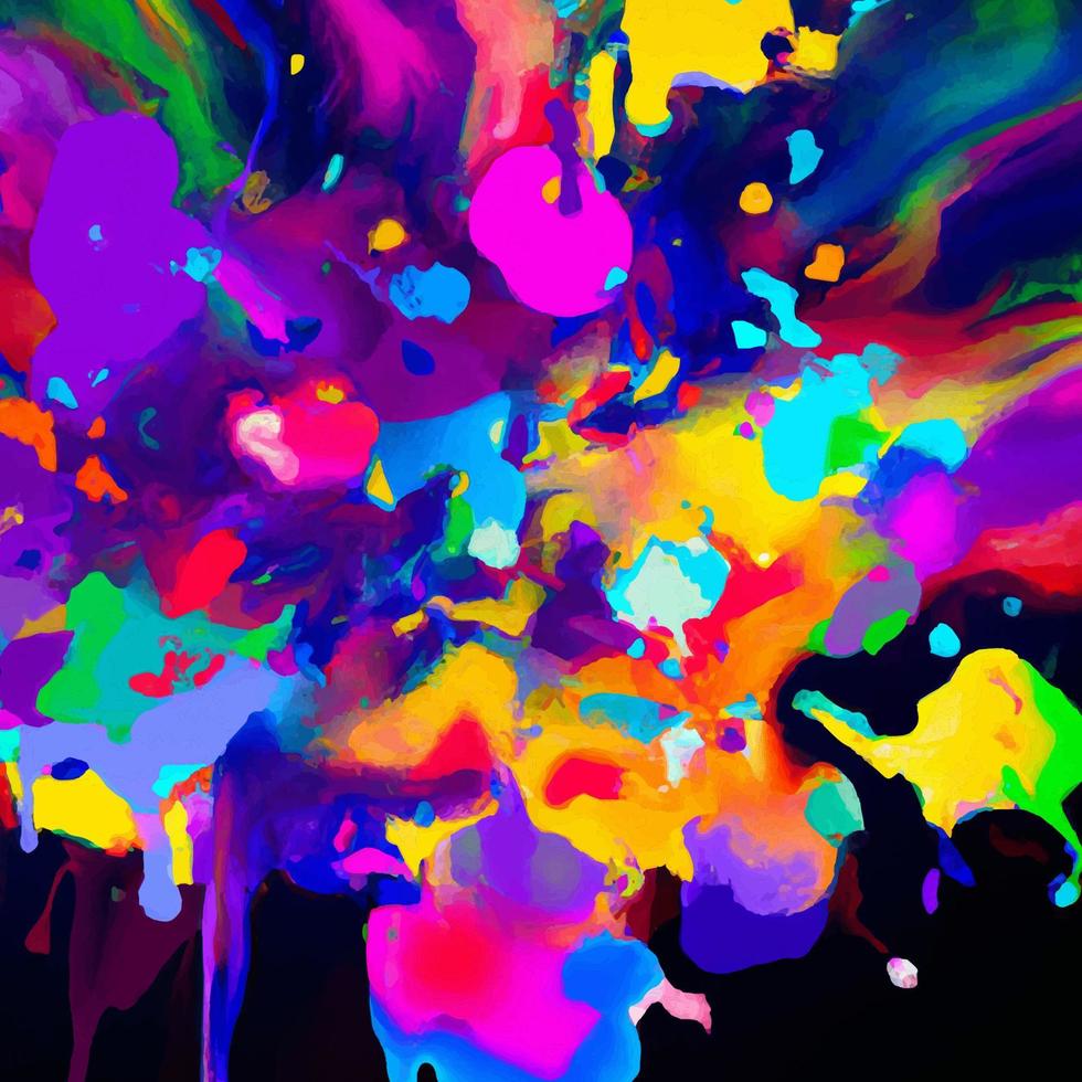 abstract color splash and explosion vector illustration. color splash ...
