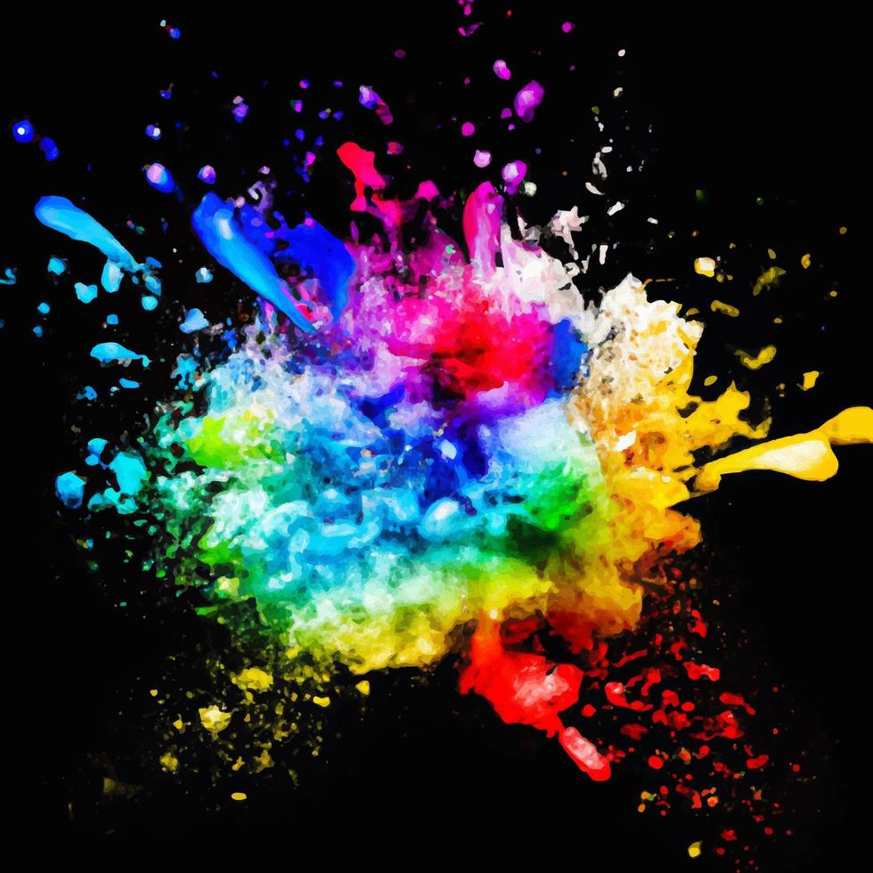 abstract color splash and explosion vector illustration. color splash ... abstract color splash and explosion vector illustration. color splash ...