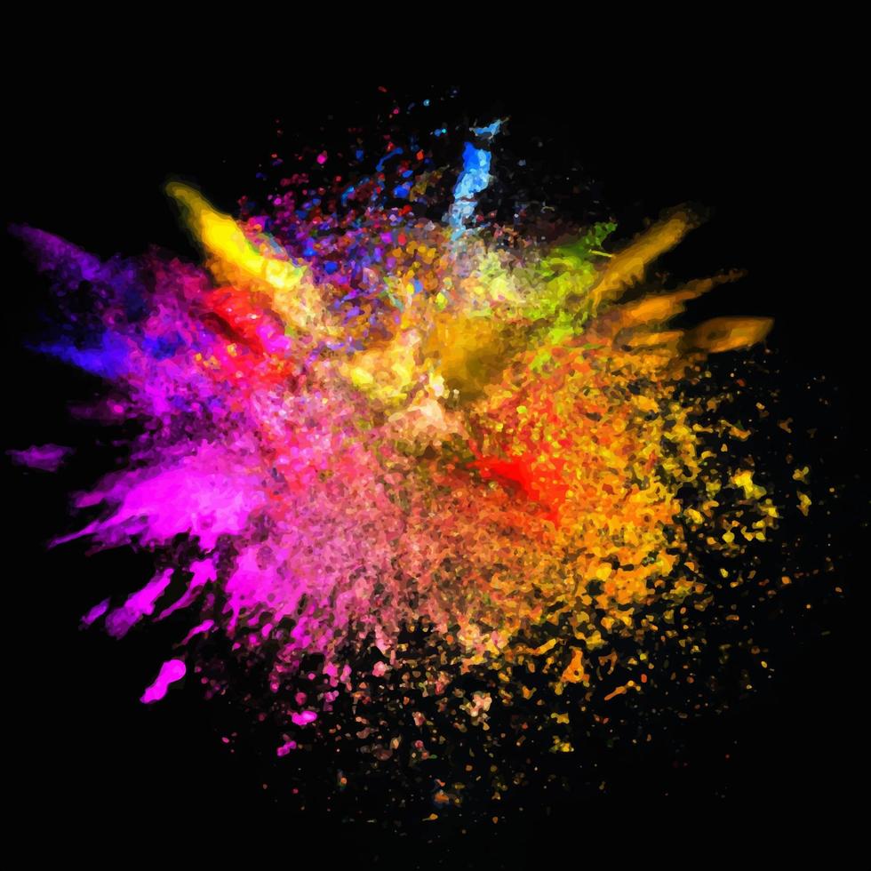 abstract color splash and explosion vector illustration. color splash ...