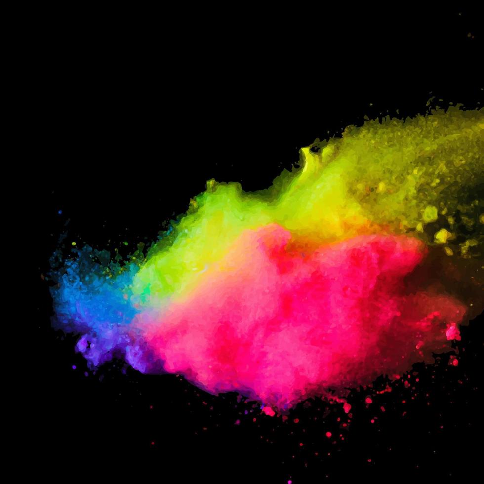 abstract color splash and explosion vector illustration. color splash ...