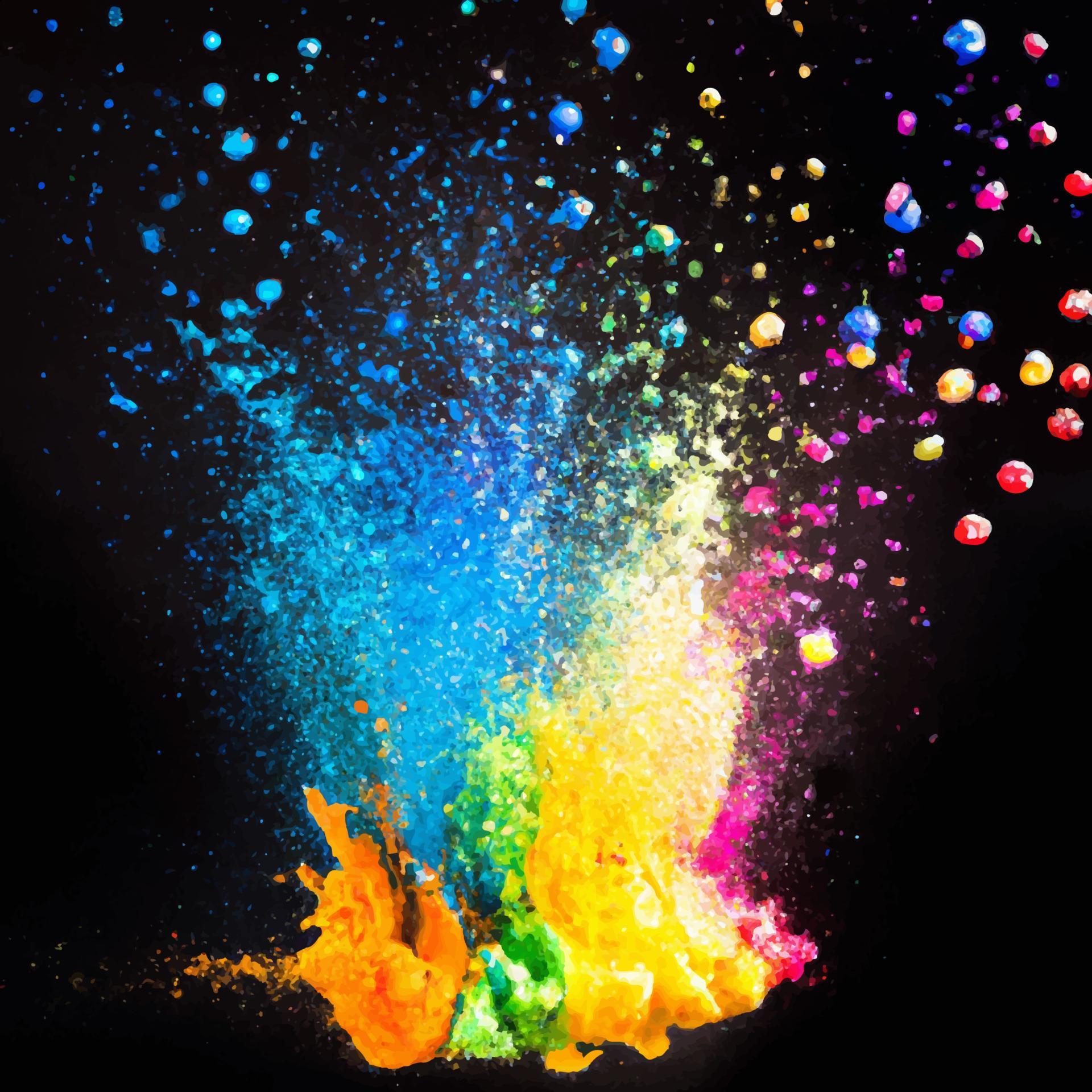 abstract color splash and explosion vector illustration. color splash ...