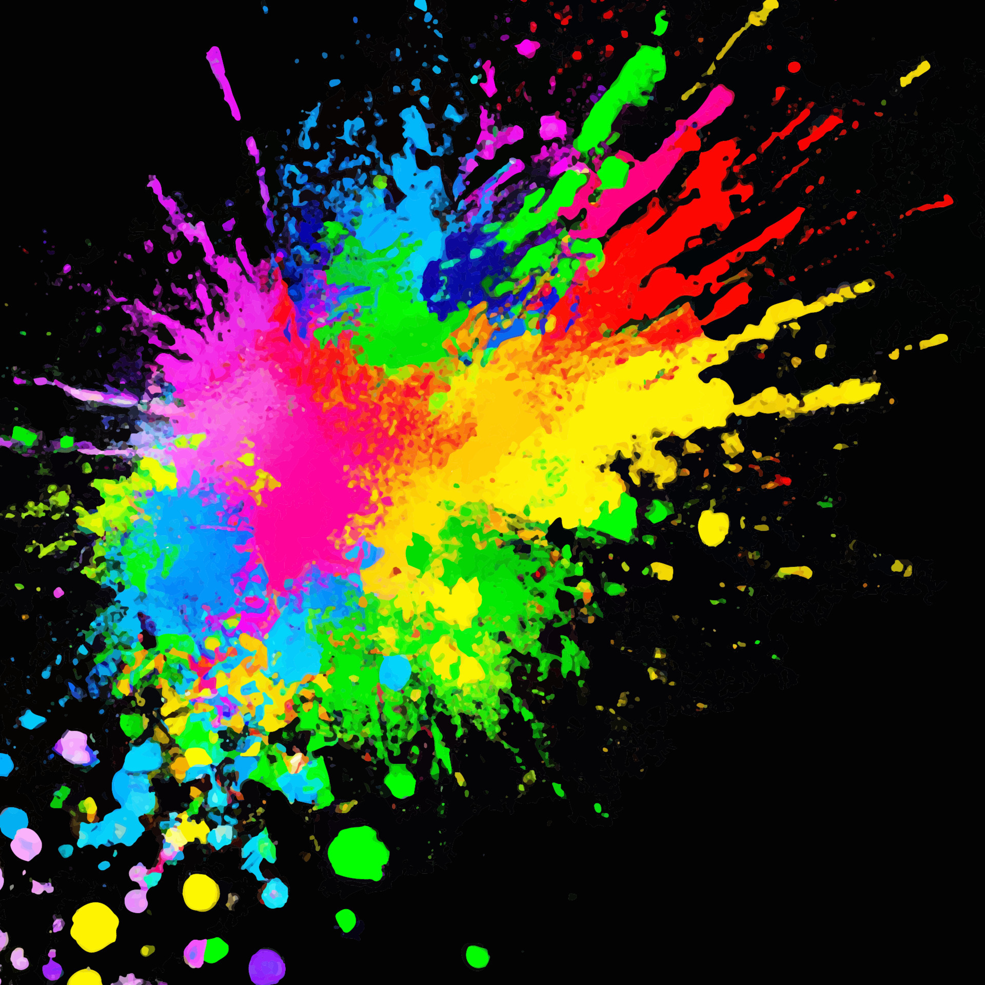 abstract color splash and explosion vector illustration. color splash ...