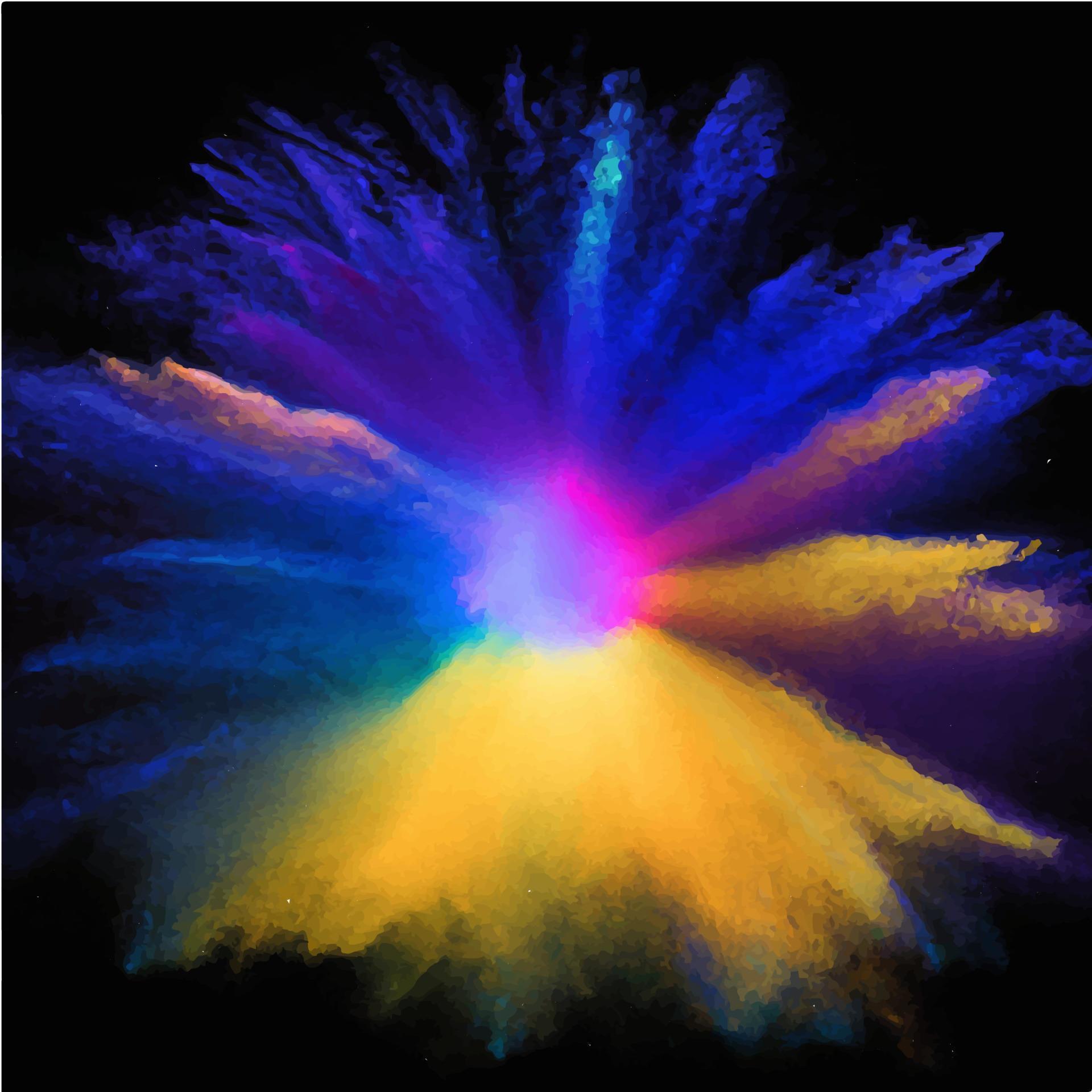 abstract color splash and explosion vector illustration. color splash ...