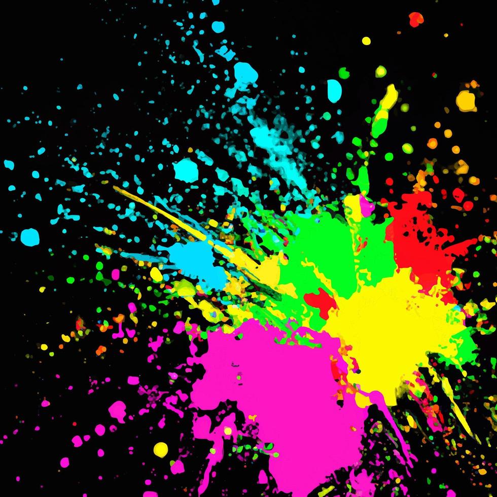 abstract color splash and explosion vector illustration. color splash ...