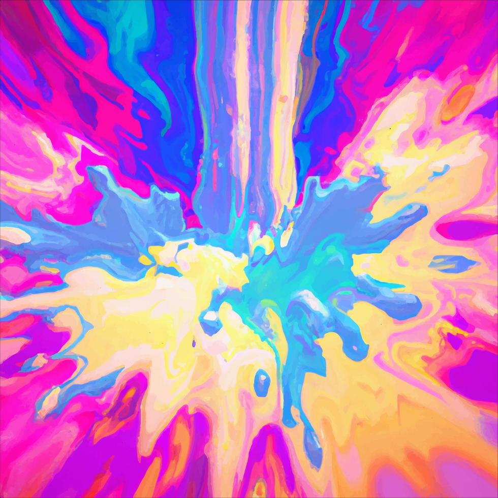abstract color splash and explosion vector illustration. color splash ...