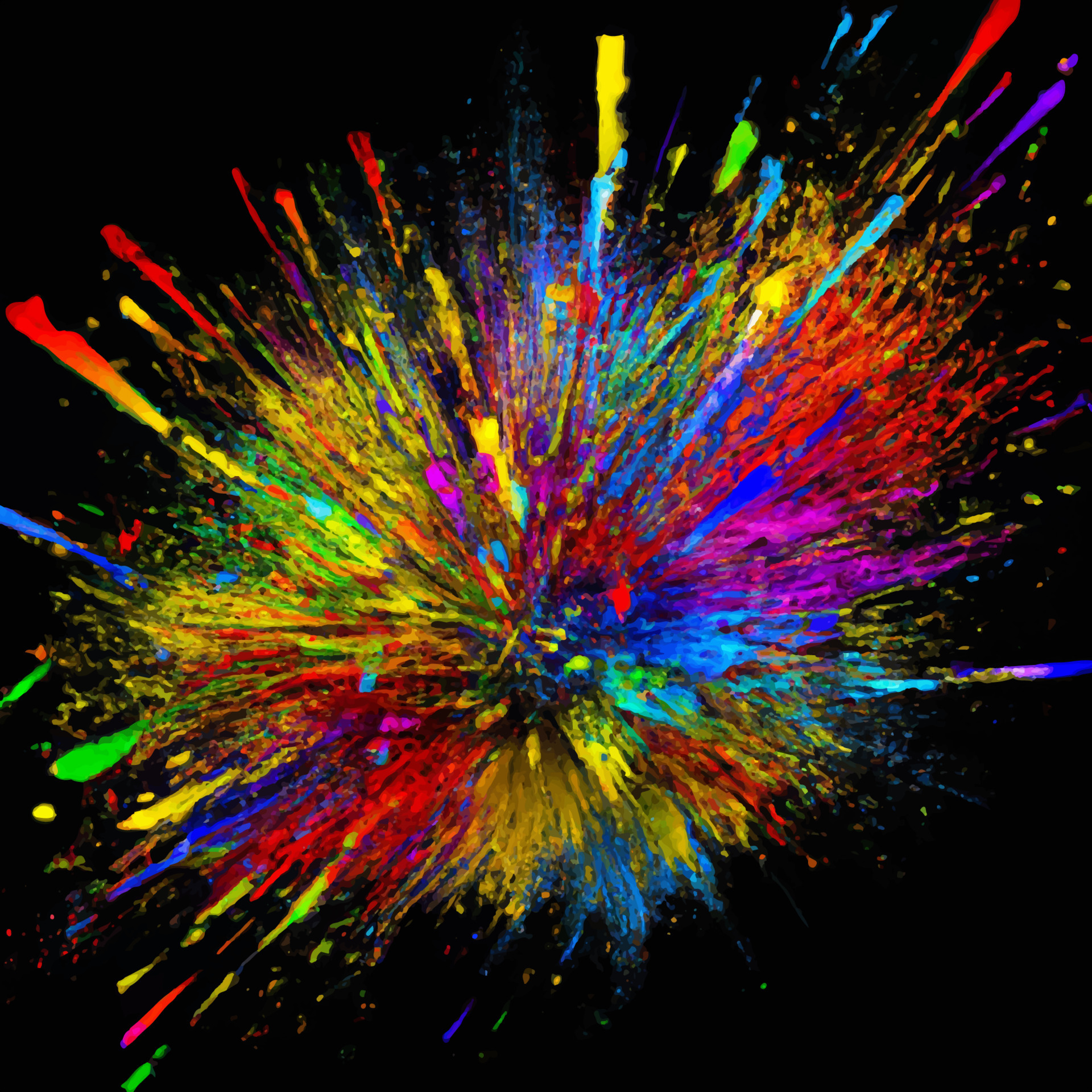 Abstract Color Splash And Explosion Vector Illustration Color Splash Background For Holi