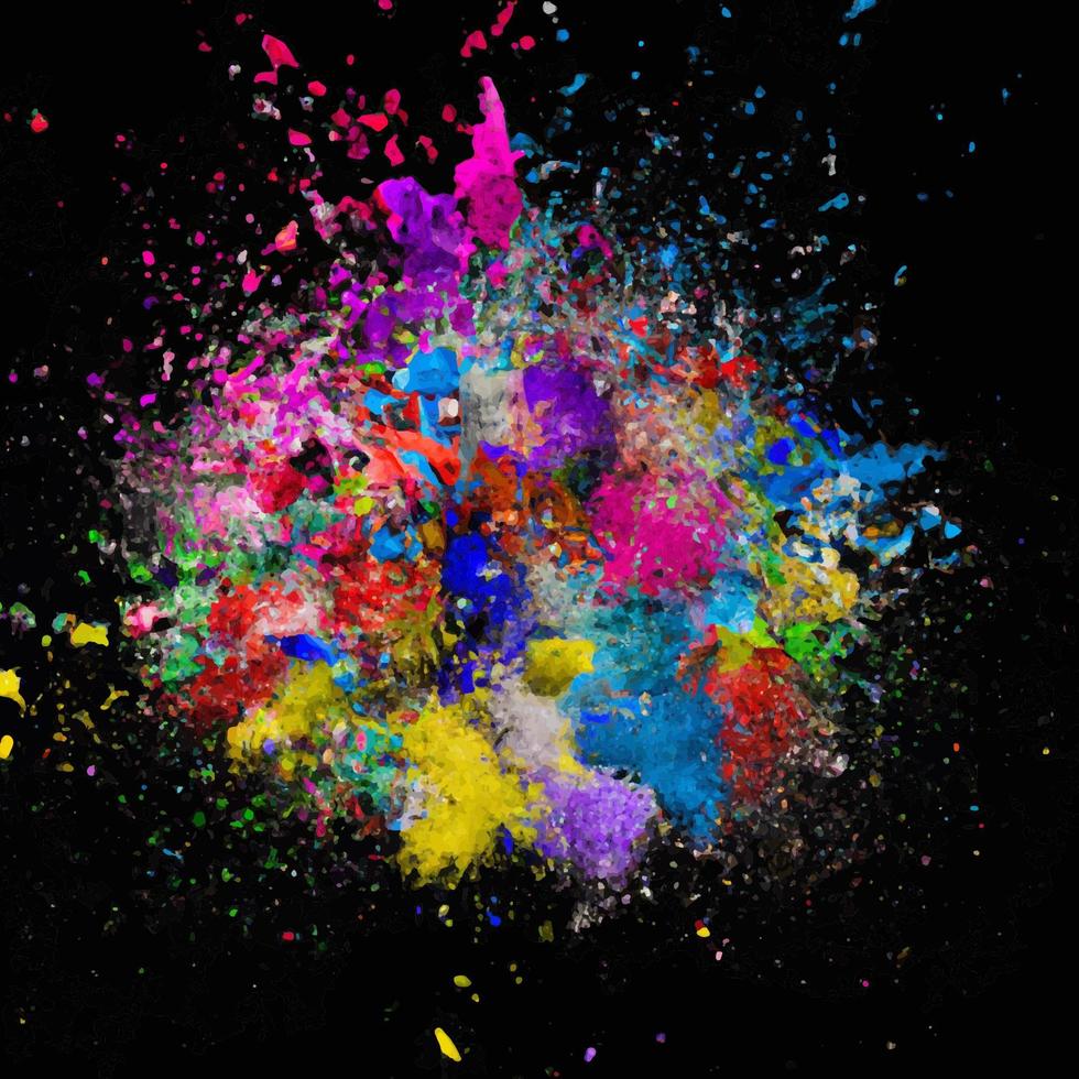 abstract color splash and explosion vector illustration. color splash ...