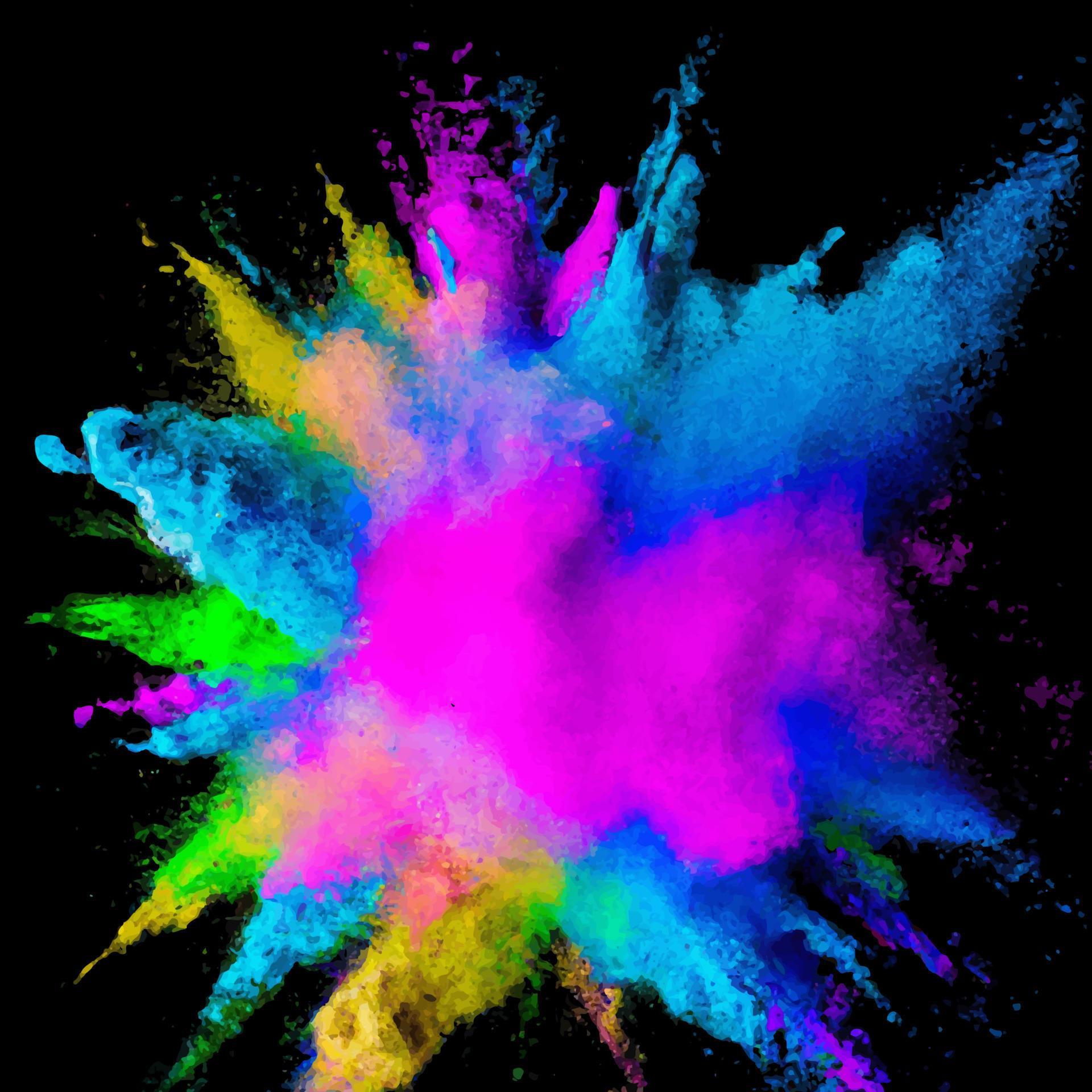 abstract color splash and explosion vector illustration. color splash ...