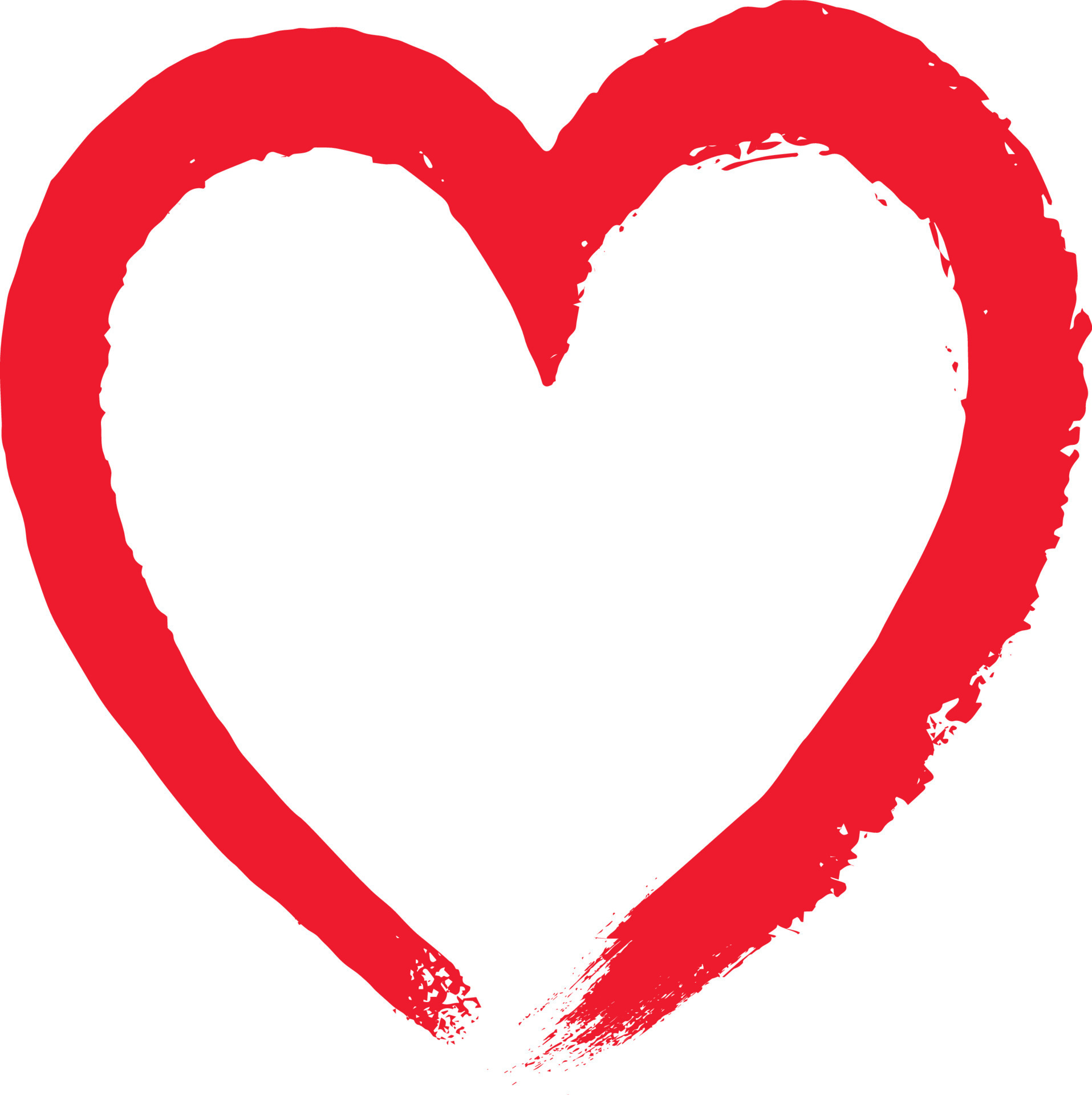 brush stroke heart 20124218 Vector Art at Vecteezy