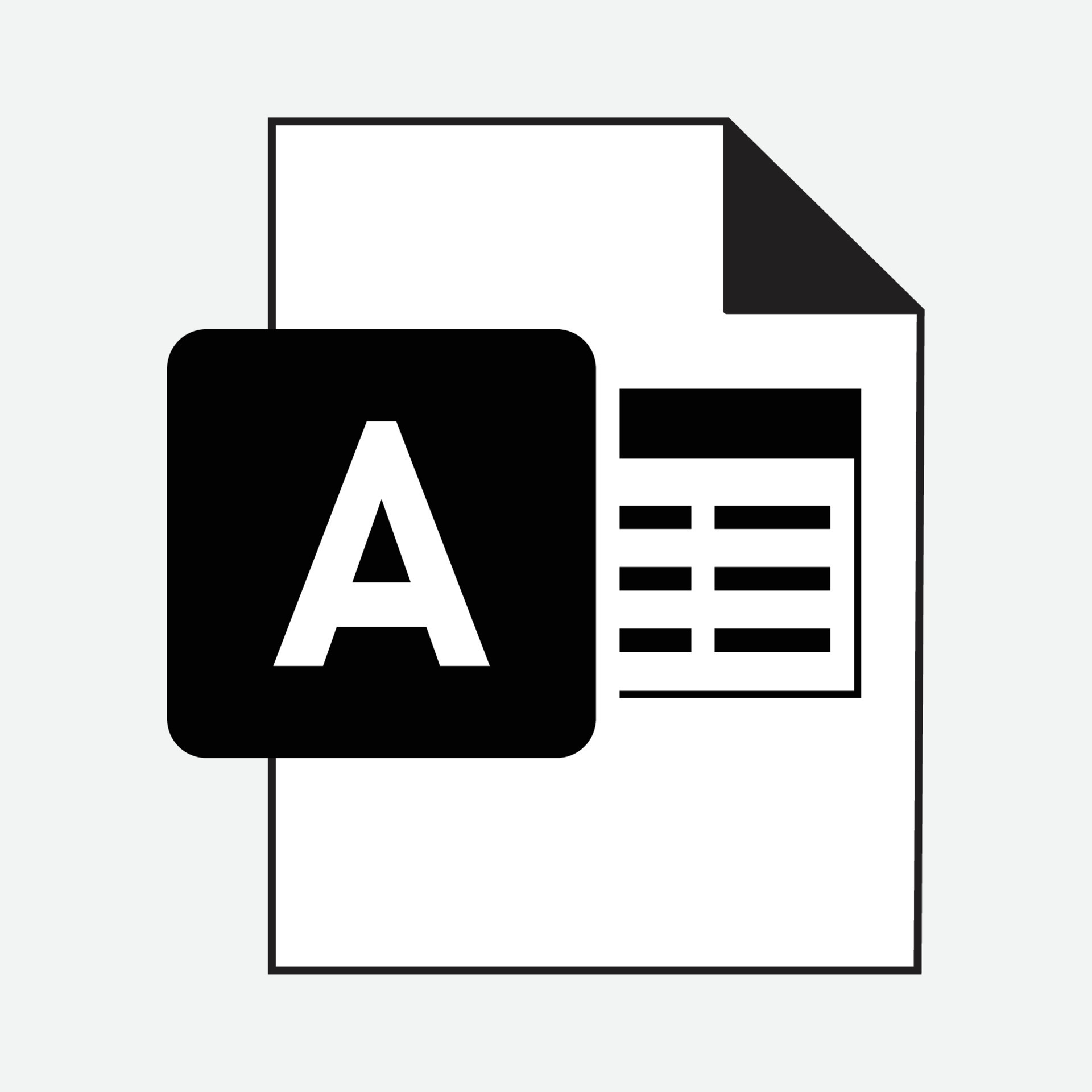 Microsoft Access Database File Formats Icons File Formats Vector Free
