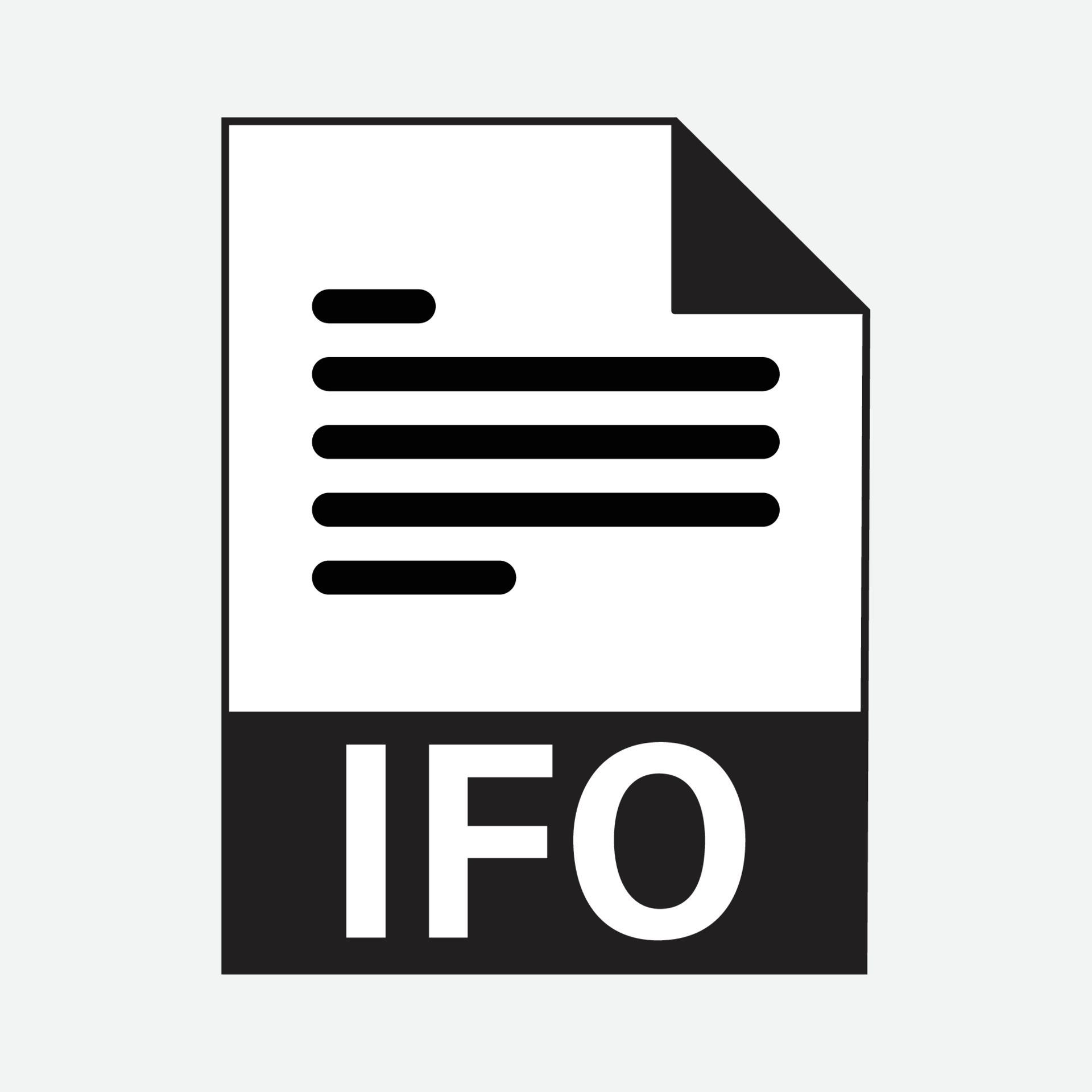 IFO File Formats Icon Vector free 20126589 Vector Art at Vecteezy