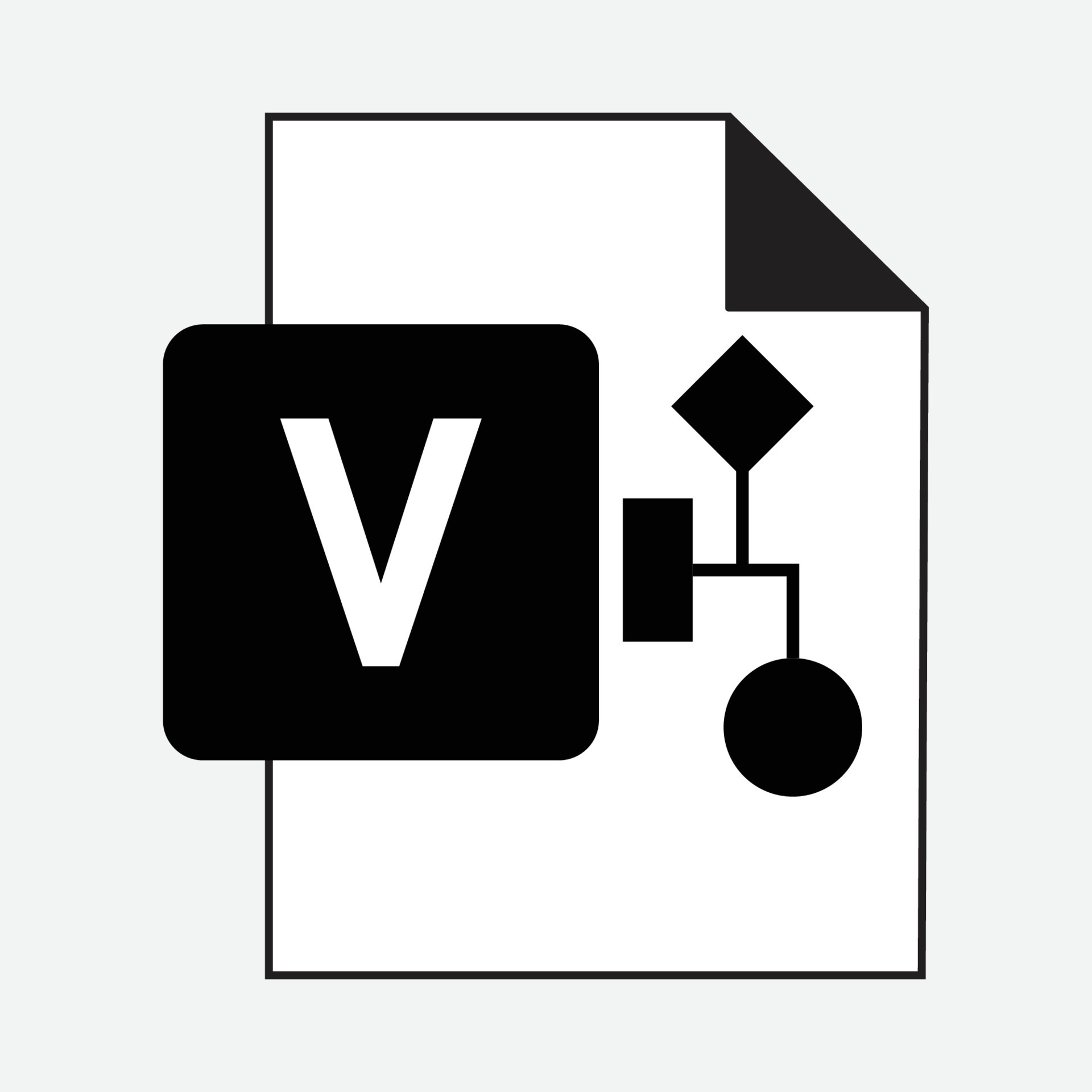 Vsd File Formats Icon Vector Free 20126593 Vector Art At Vecteezy
