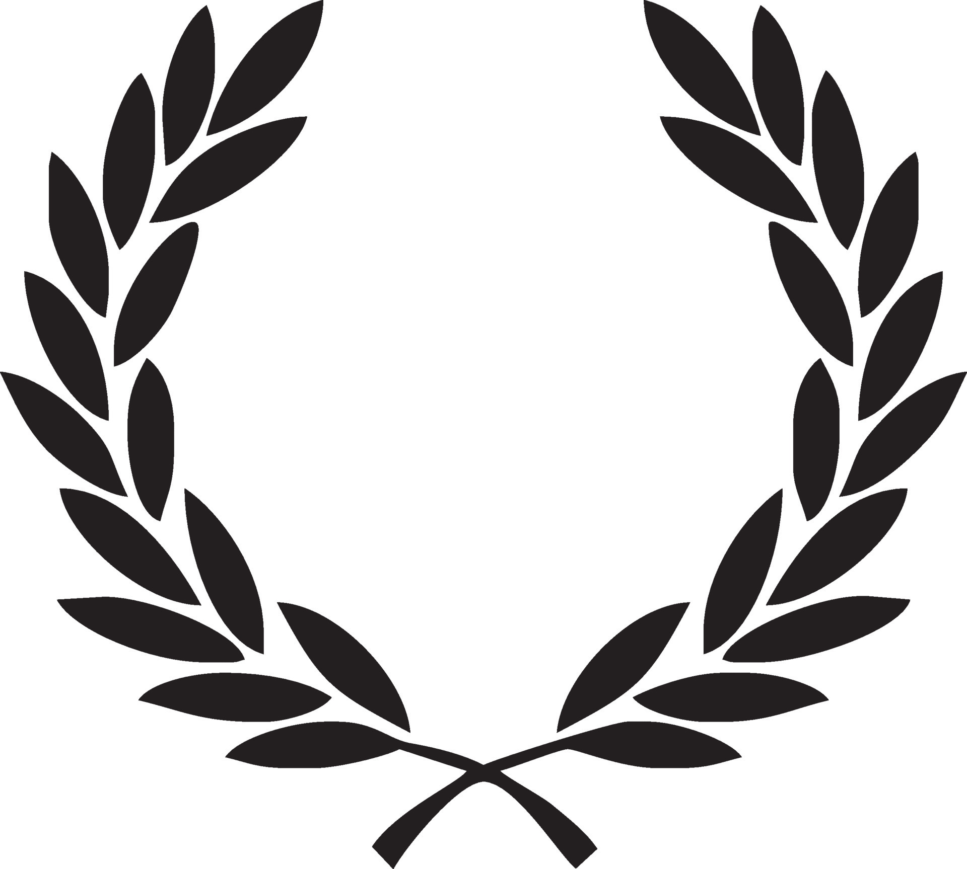 Laurel wreath icon. Emblem made of laurel branches. Laurel leaves ... Laurel wreath icon. Emblem made of laurel branches. Laurel leaves ...